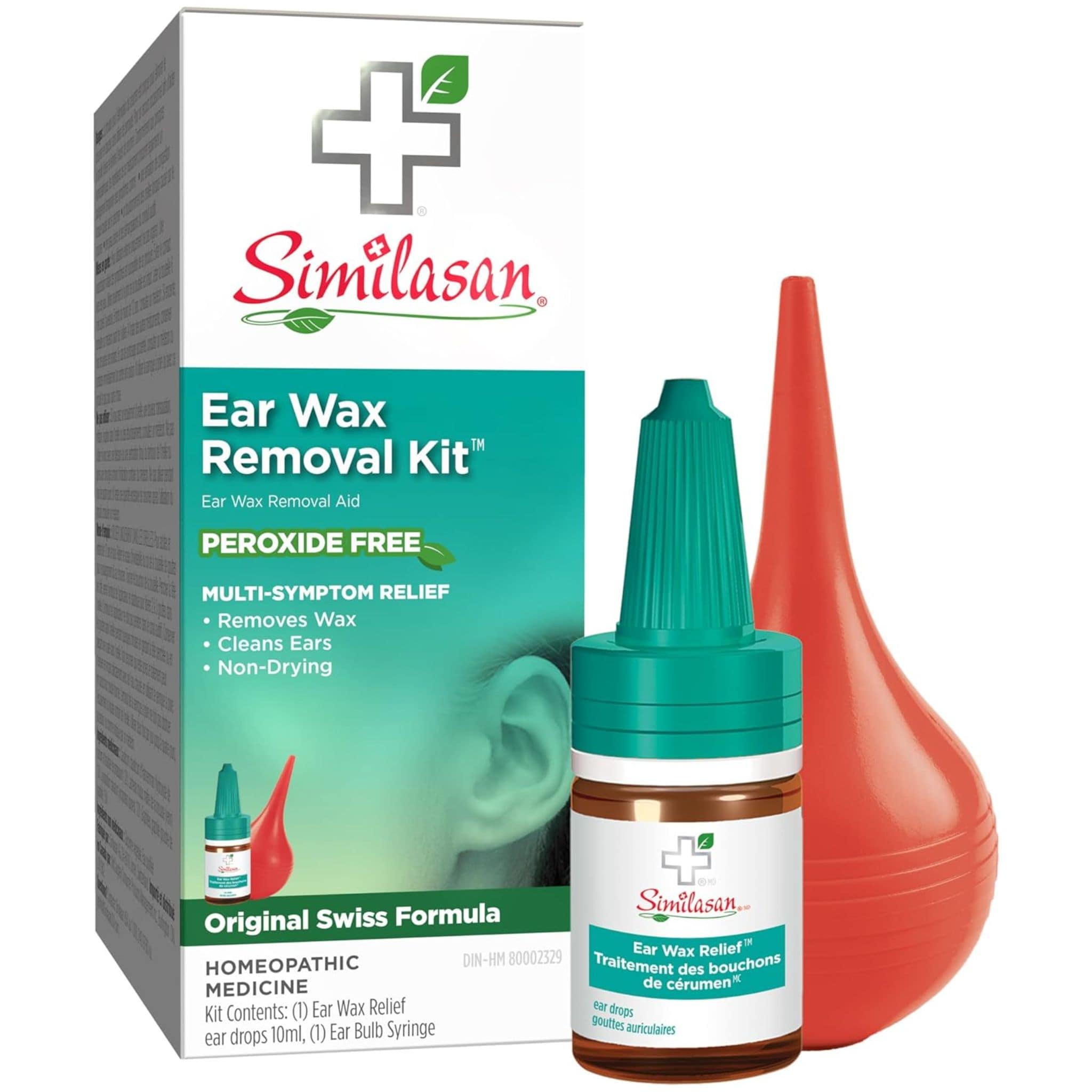 Similasan Ear Wax Removal Kit, Peroxide-Free Ear Drops, 10ml