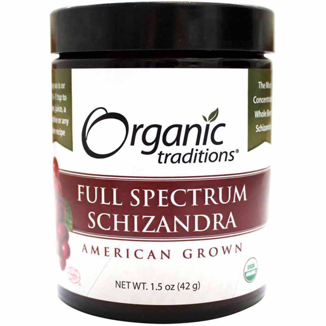 Organic Traditions Organic Full Spectrum Schizandra Extract, 42g – Vitamart.ca