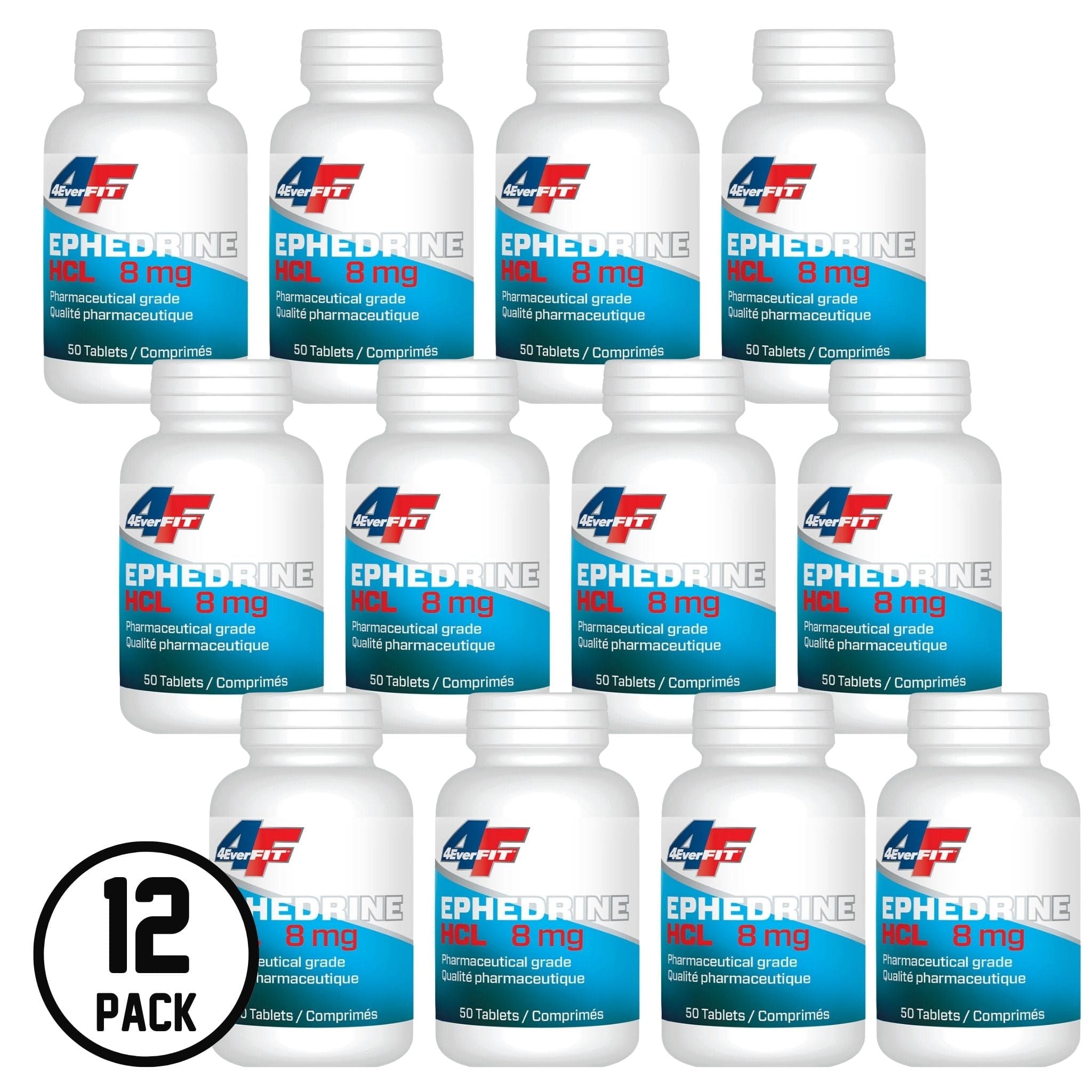 4Ever Fit Ephedrine 8mg, Pharmaceutical Grade (Ephedrine HCL Ships wit