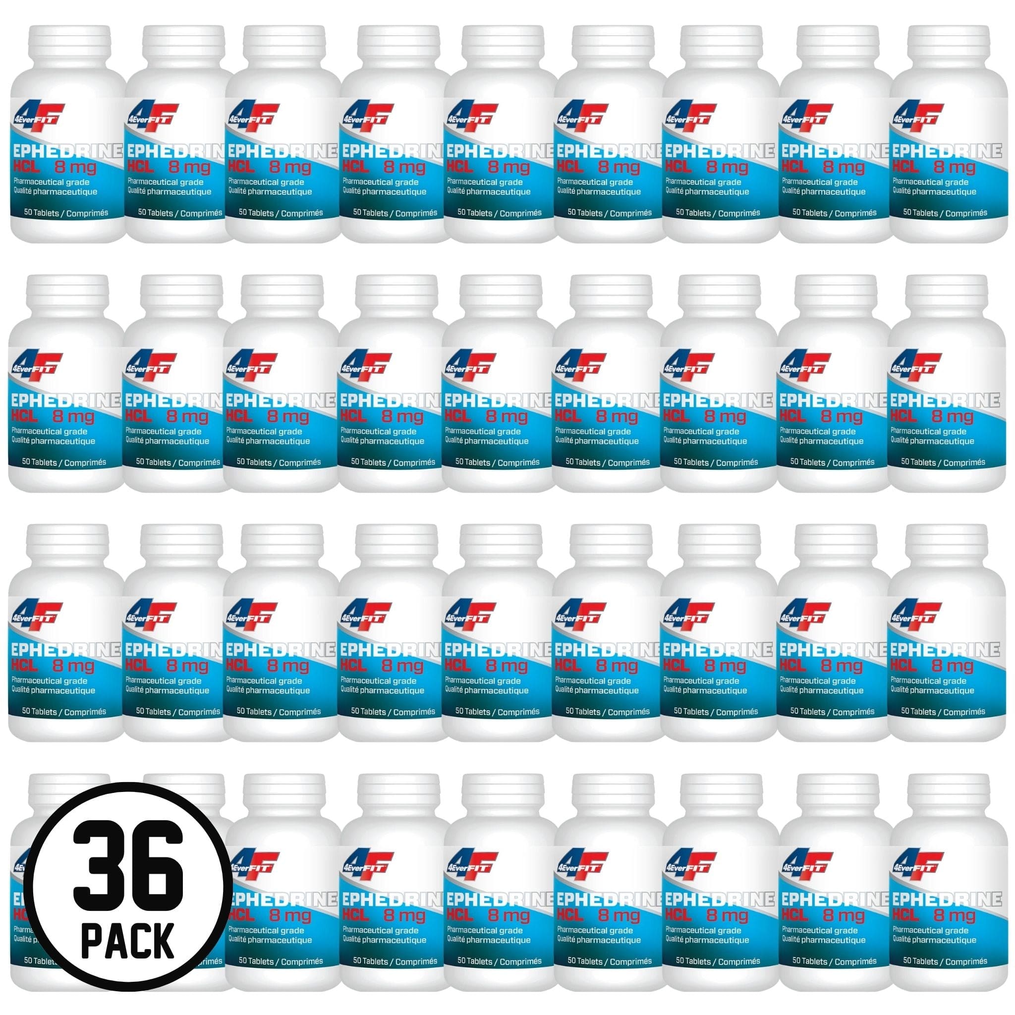 4Ever Fit Ephedrine 8mg, Pharmaceutical Grade (Ephedrine HCL Ships wit