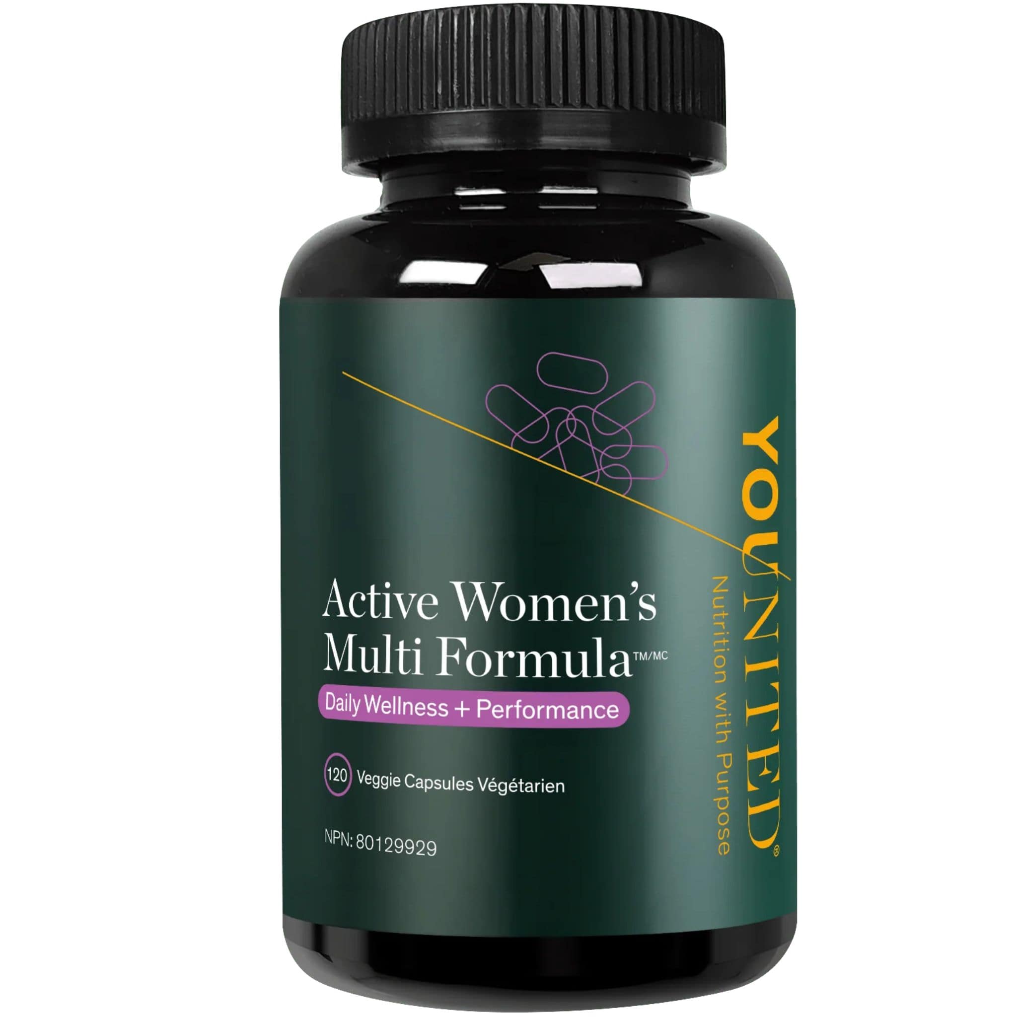 Younited Active Women's Multi, Daily Multivitamin for Women, 120 Caps