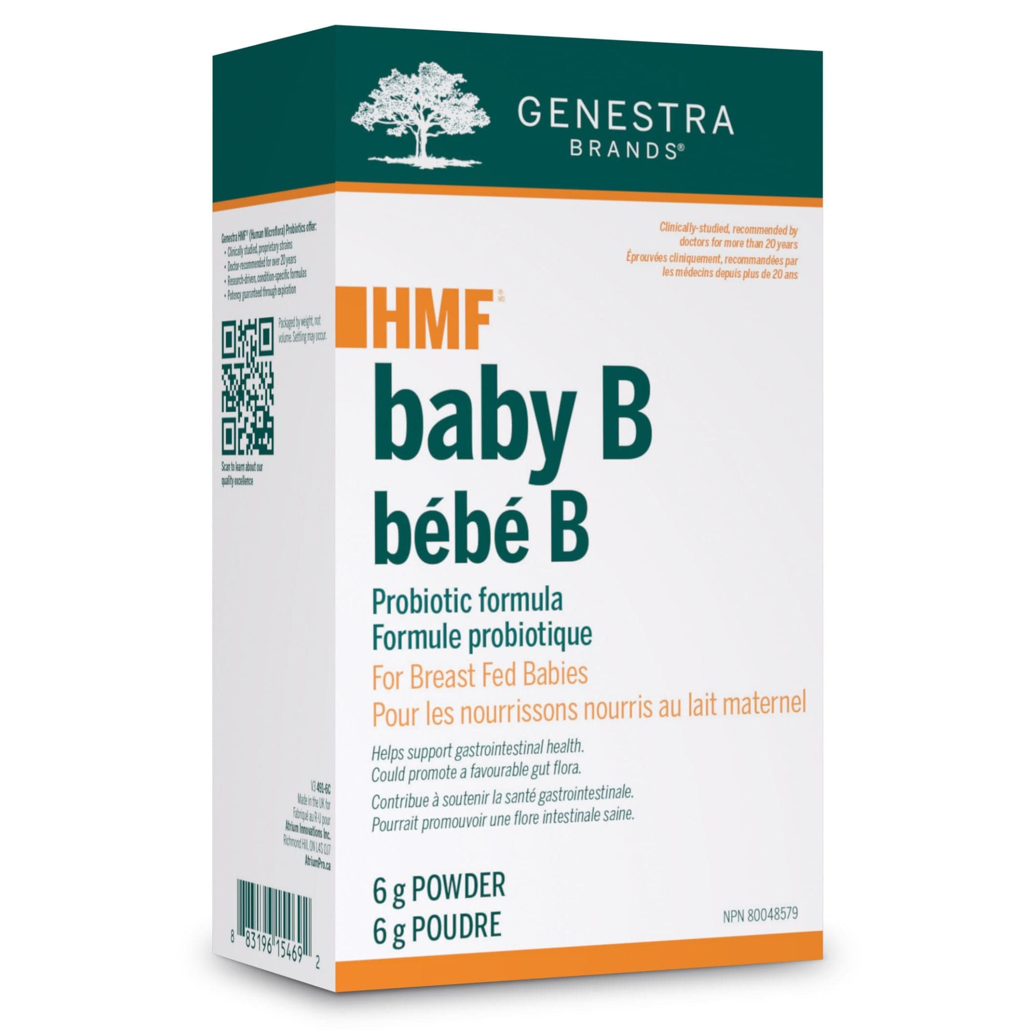 Genestra HMF Baby B, 6g - Store in Fridge – Vitamart.ca