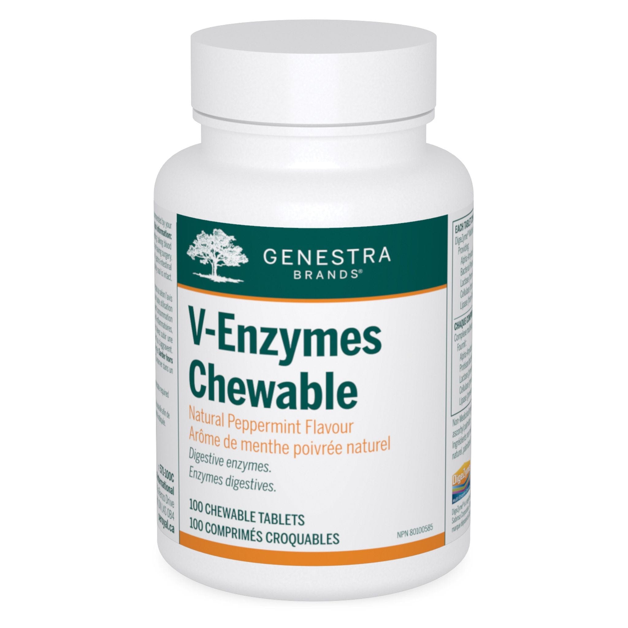 Genestra V-Enzymes, 100 Chewable Tablets