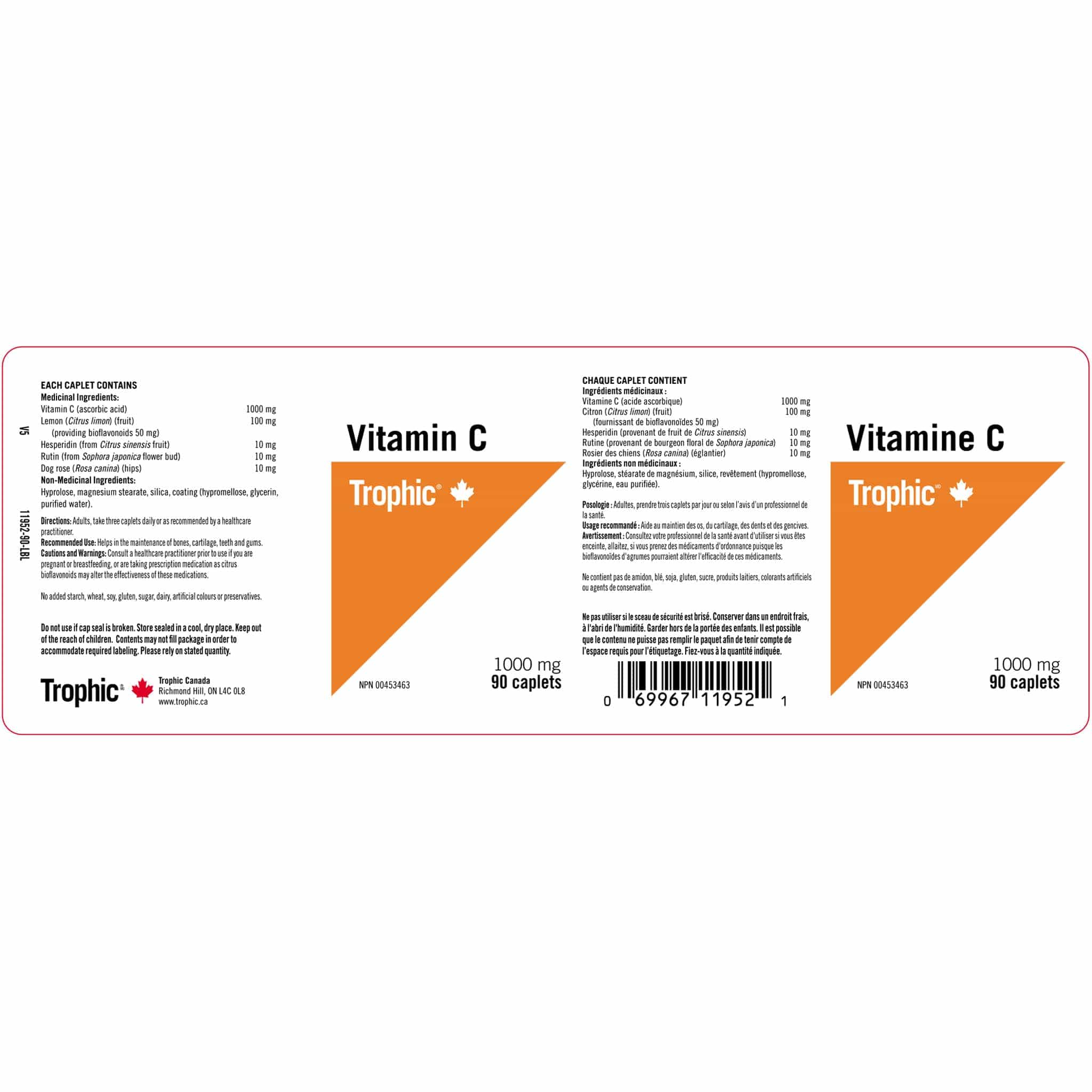 Trophic Vitamin C 1000mg Time Release
