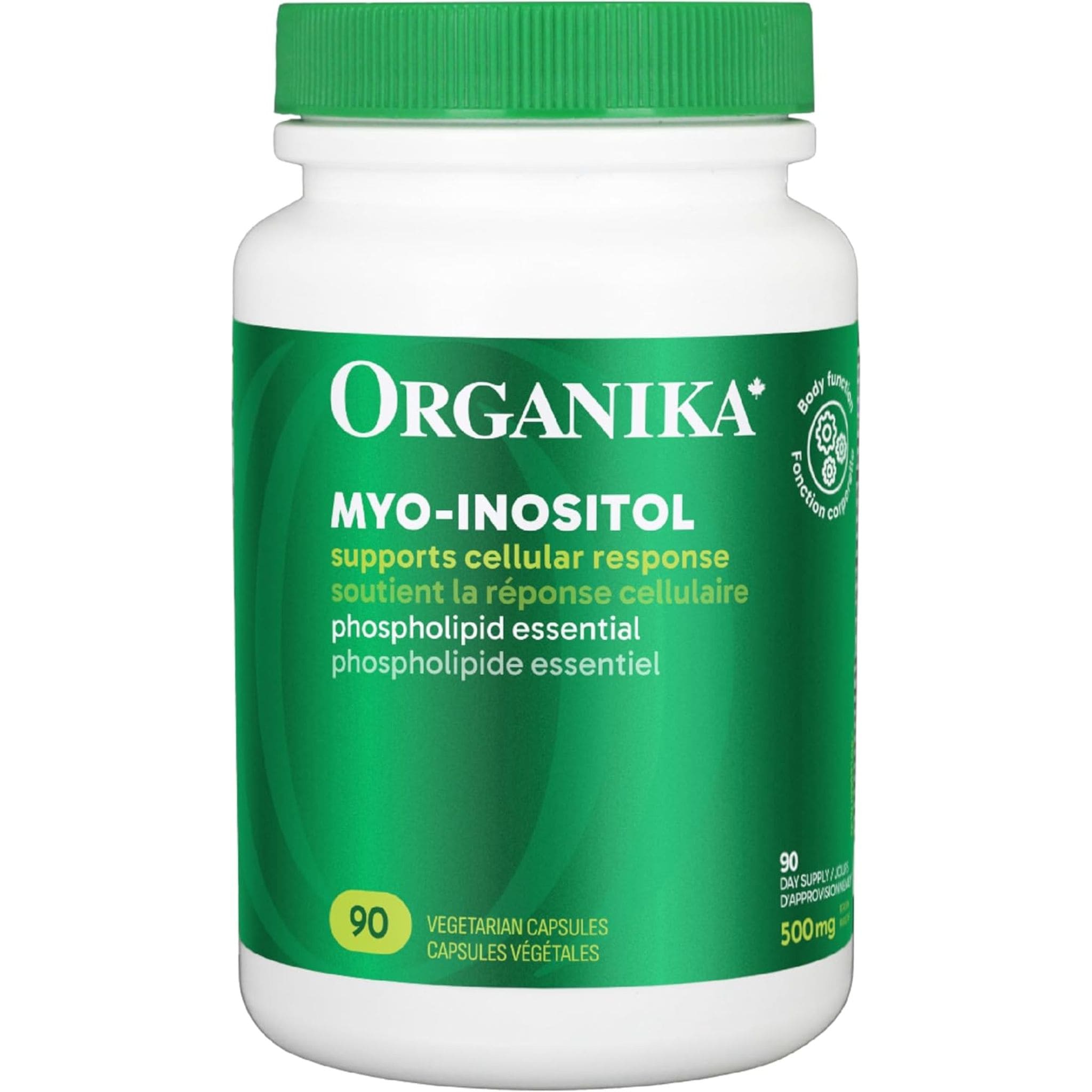 Organika Inositol 500mg, Myo-Inositol, 90 Vegetarian Capsules