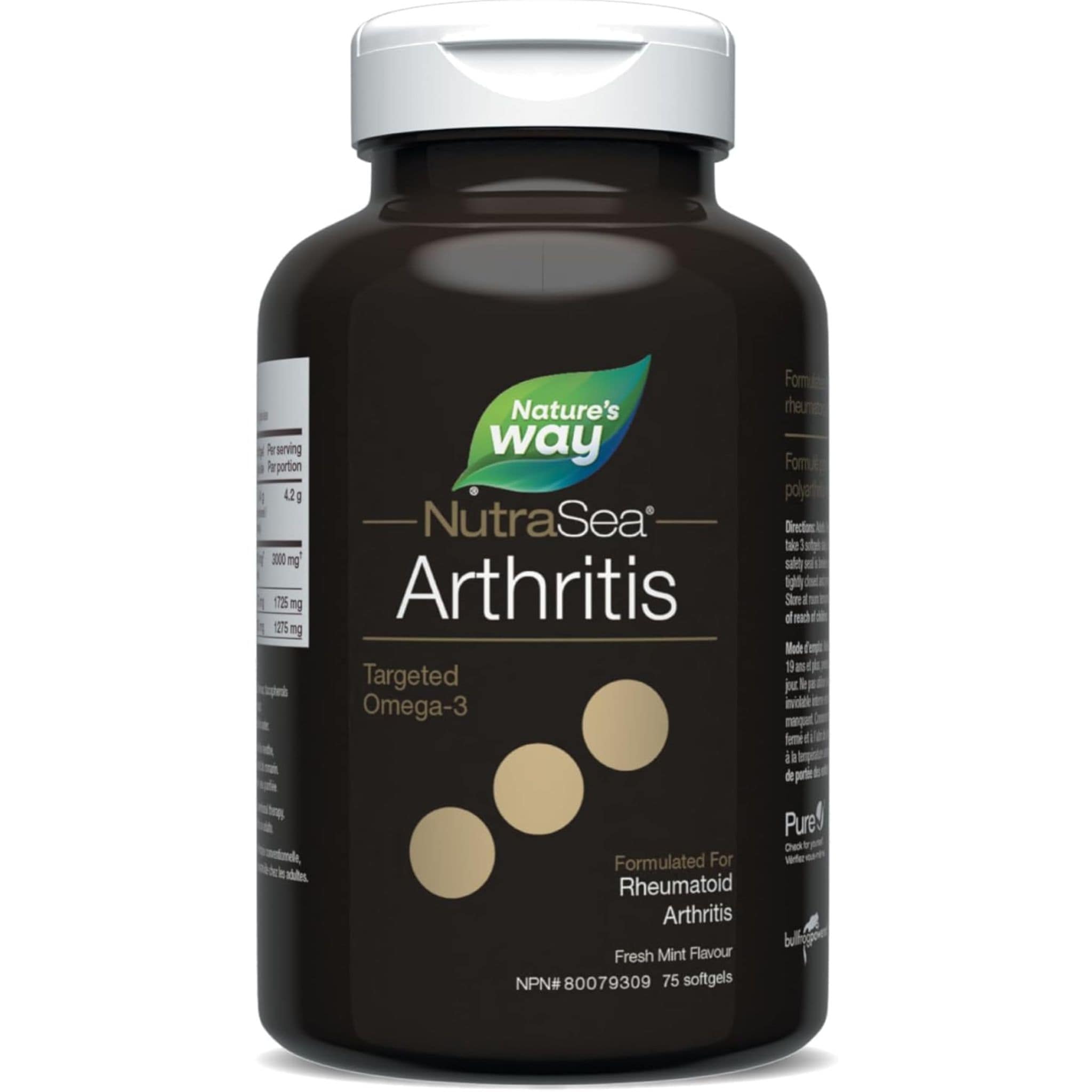 NutraSea Arthritis Targeted Omega-3, Fresh Mint Softgels