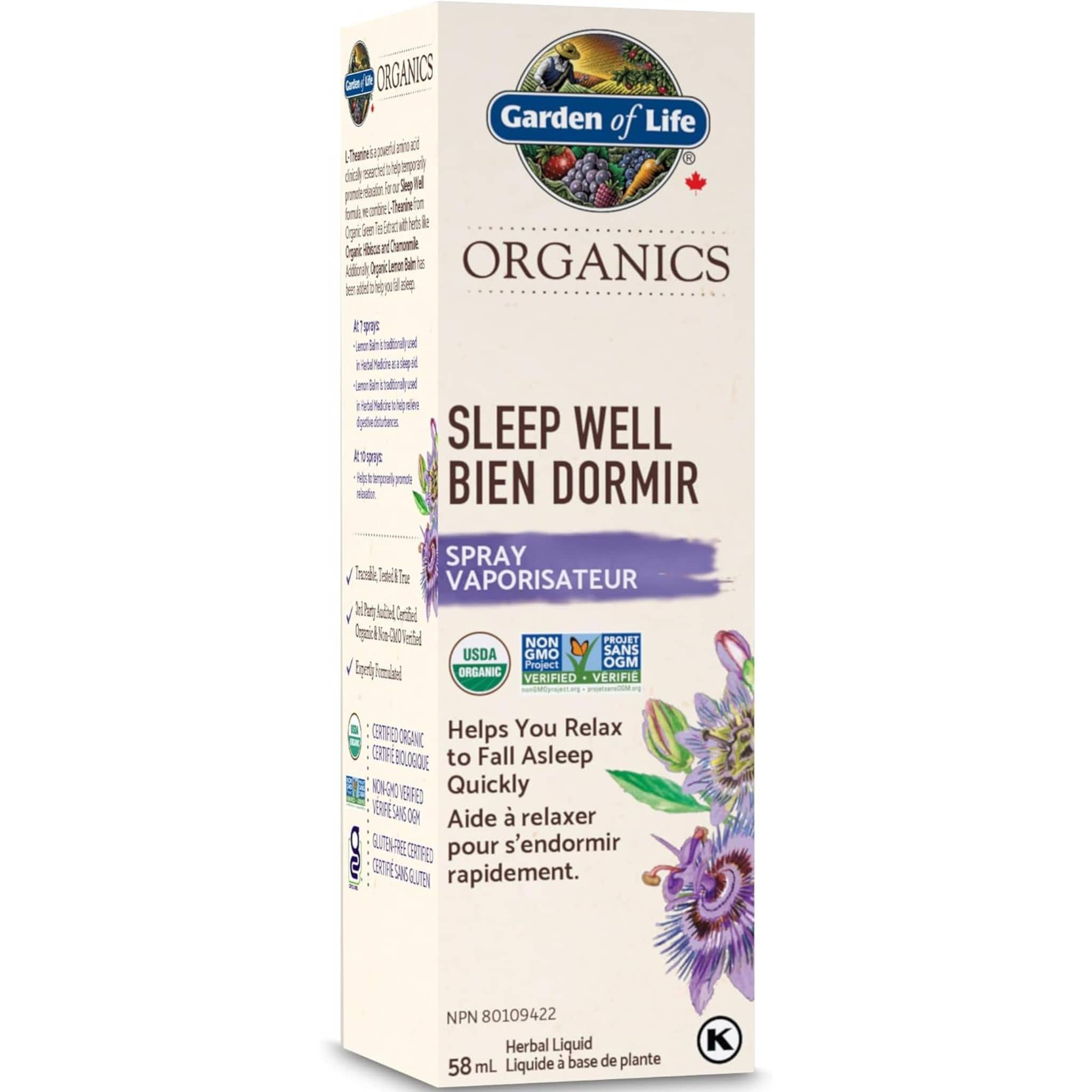 Garden of Life Organics Sleep Well Liquid Spray, 58ml