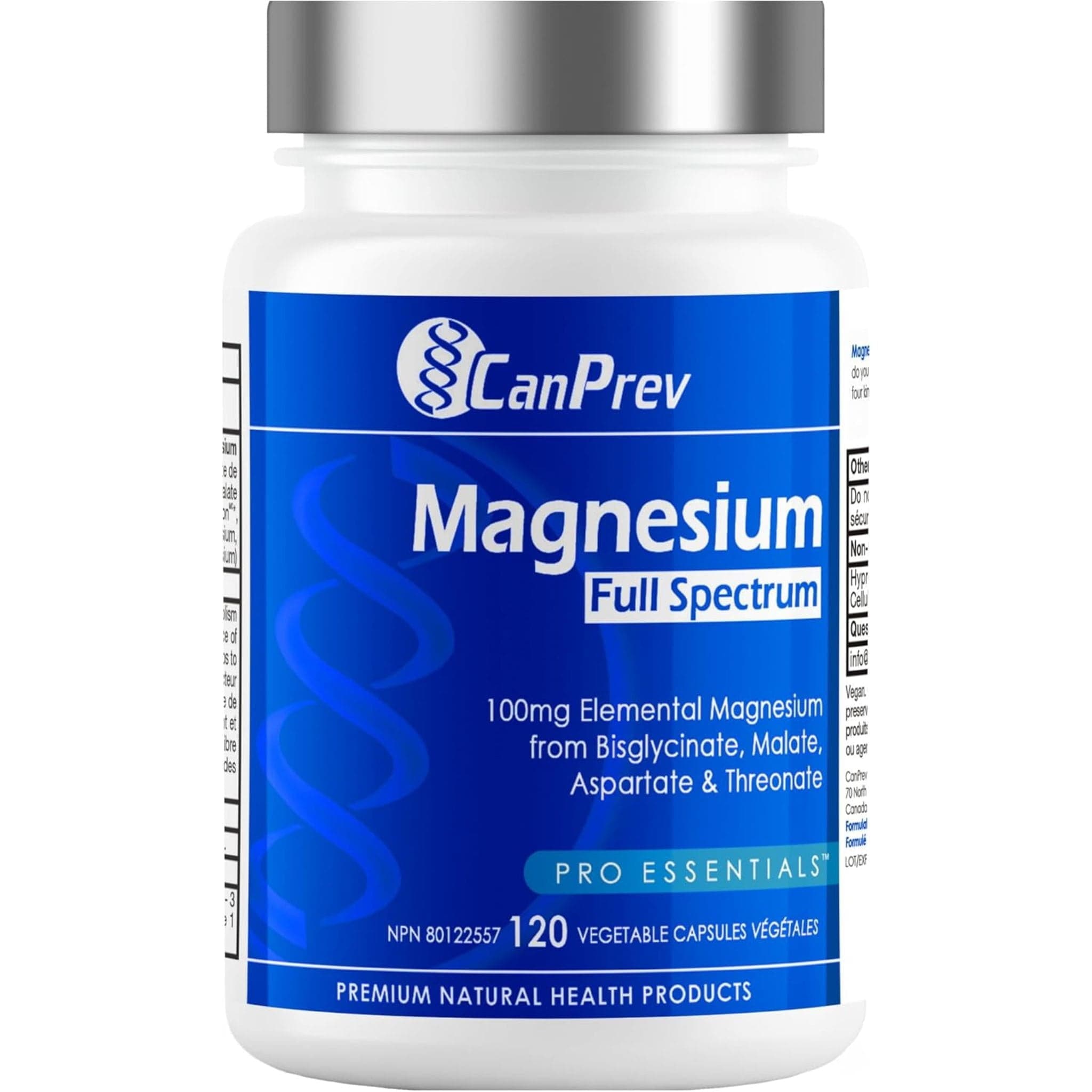 CanPrev Magnesium Full Spectrum 120 Caps | Vitamart.ca