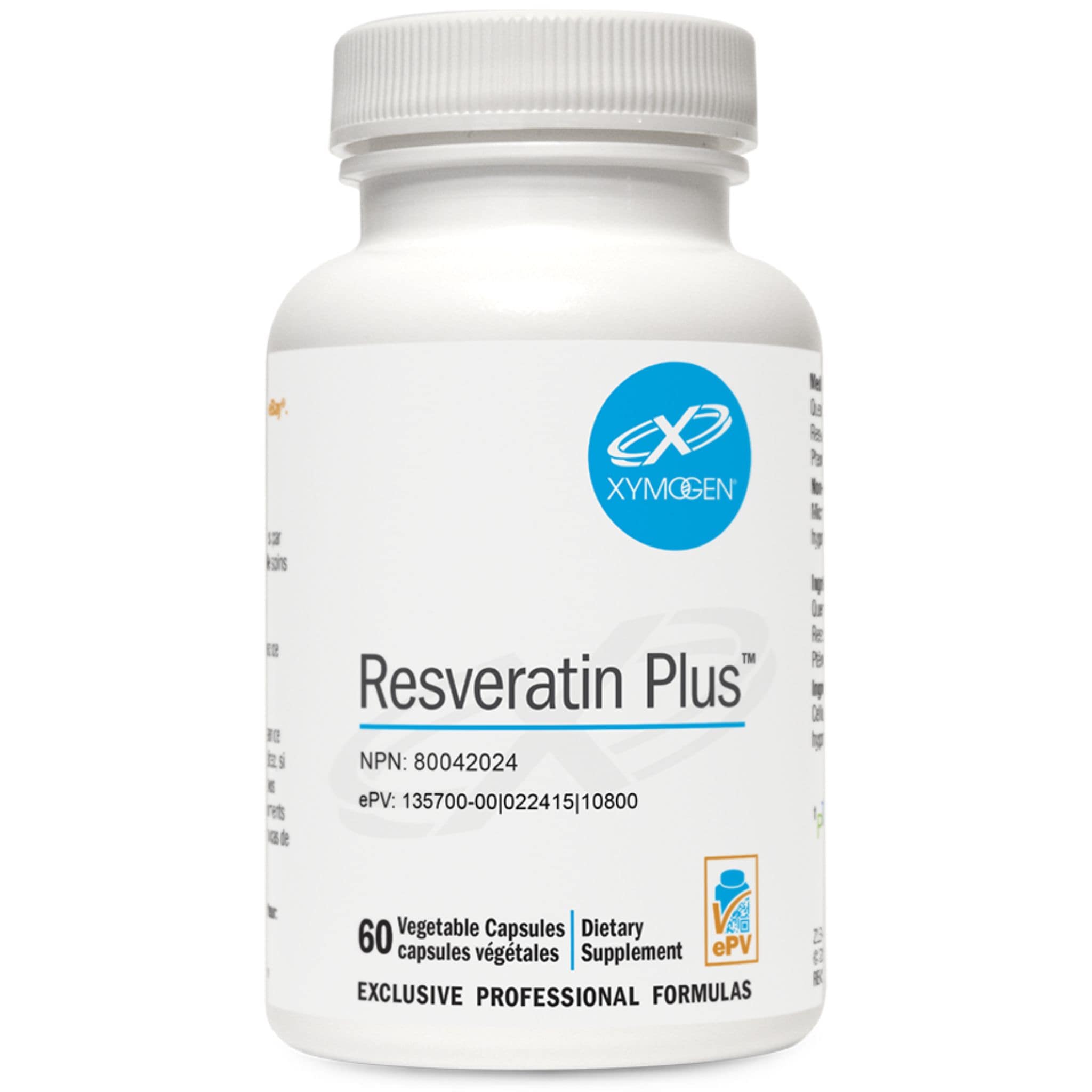 Xymogen Resveratin Plus, 60 Vegetable Capsules