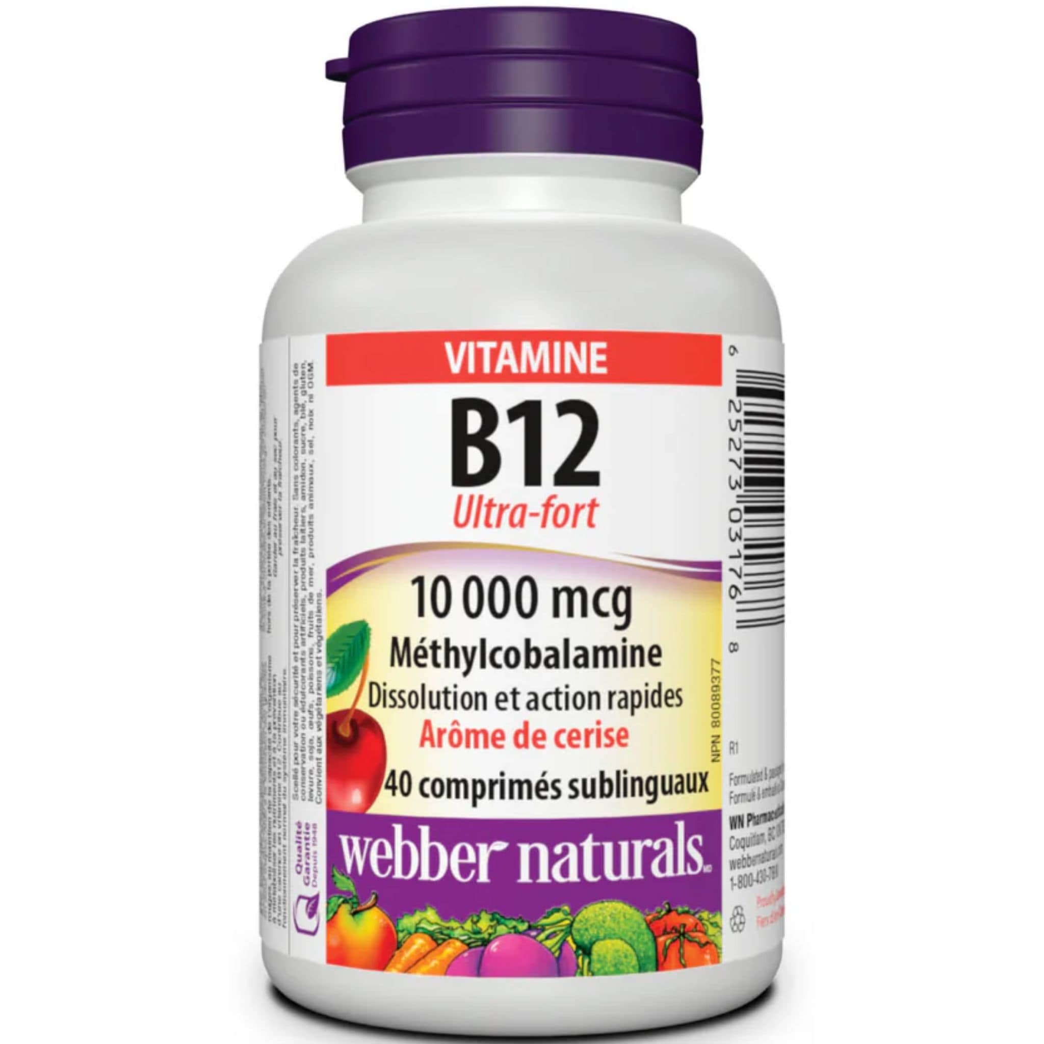 Webber Naturals Vitamin B12 Ultra Strength 10,000mcg Canada