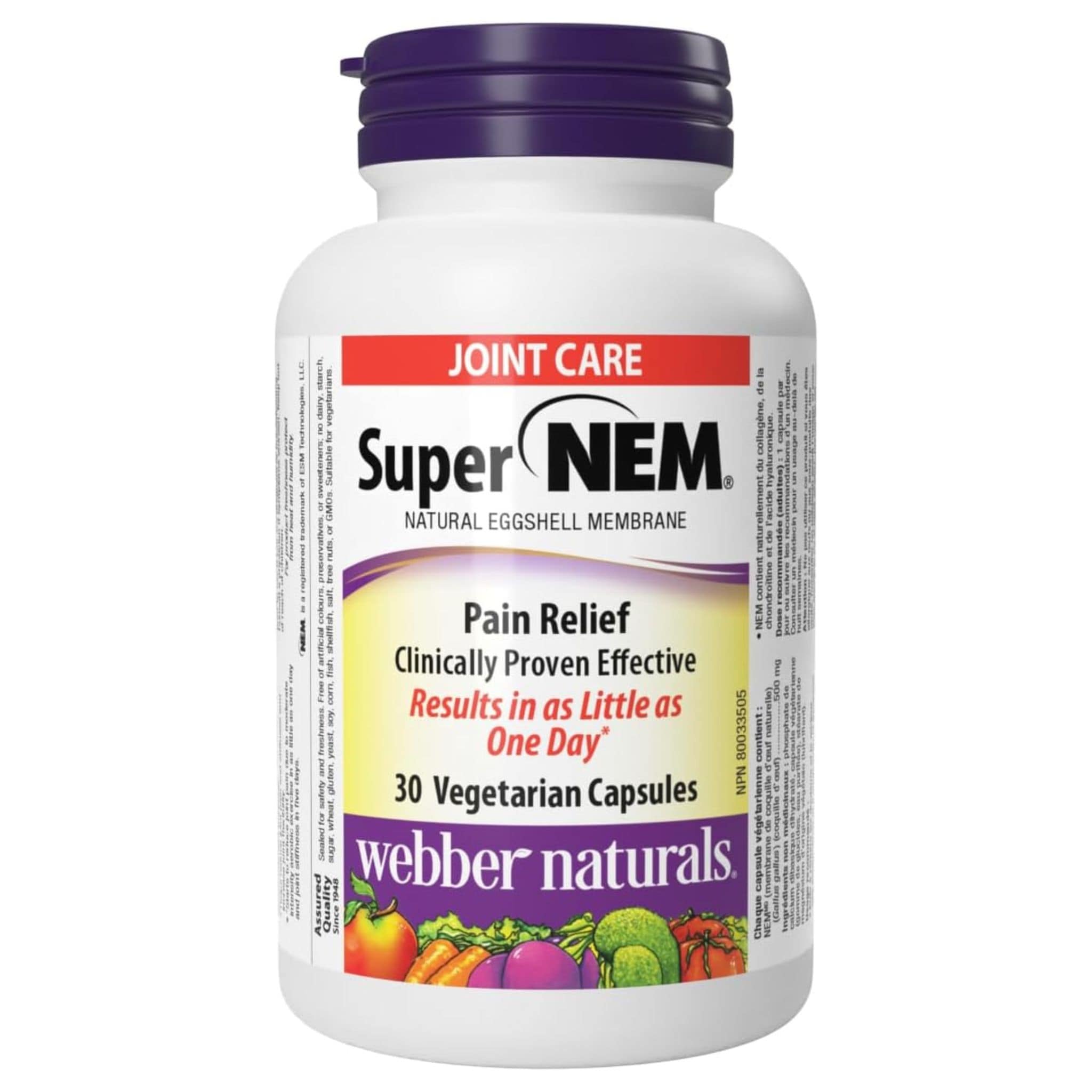 Shop Webber Naturals Super NEM 500mg, 30-90 Vegetable Capsules