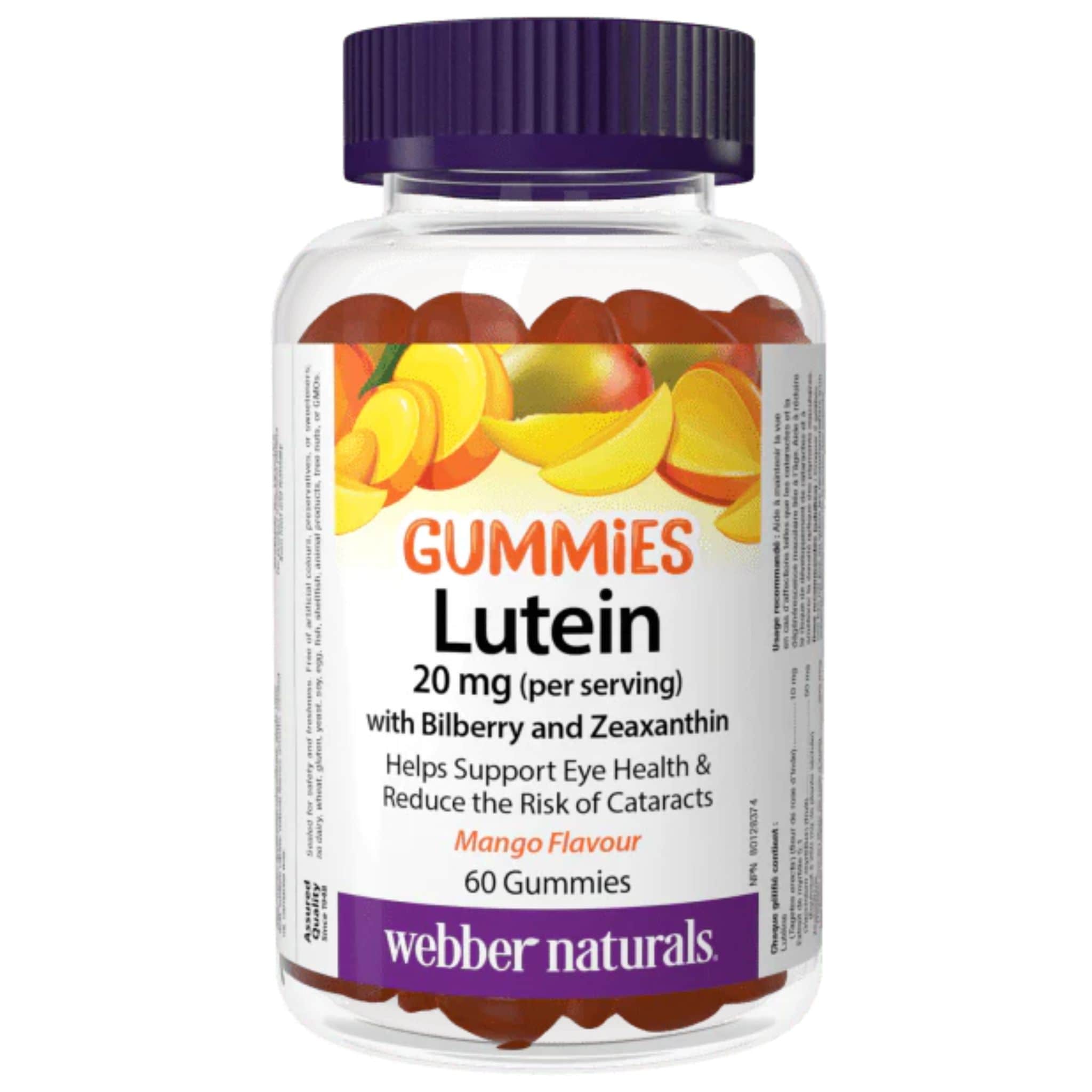 Shop Webber Naturals Lutein 20mg Gummies, 60 Gummies