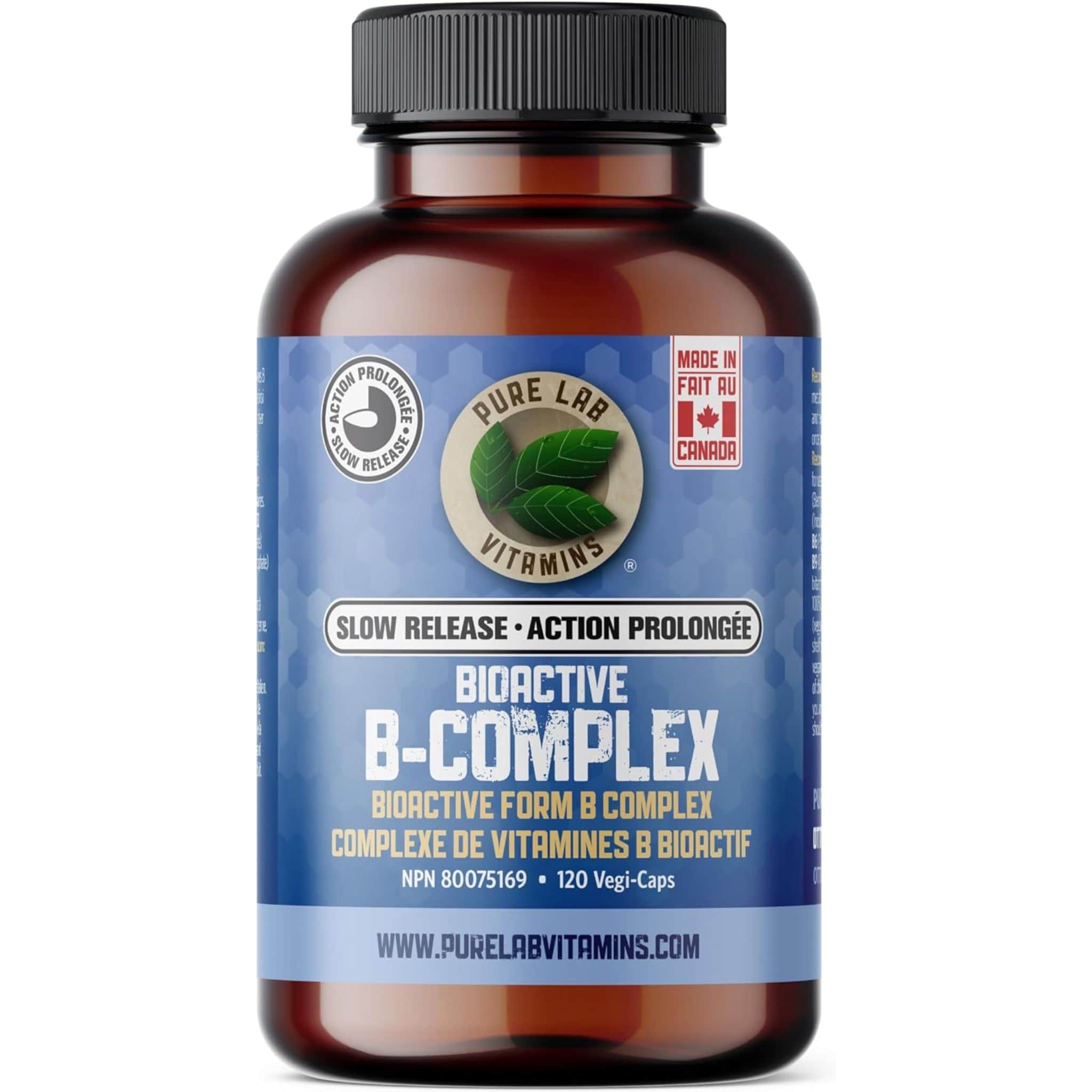 Pure Lab Vitamins Bioactive B Complex Slow Release