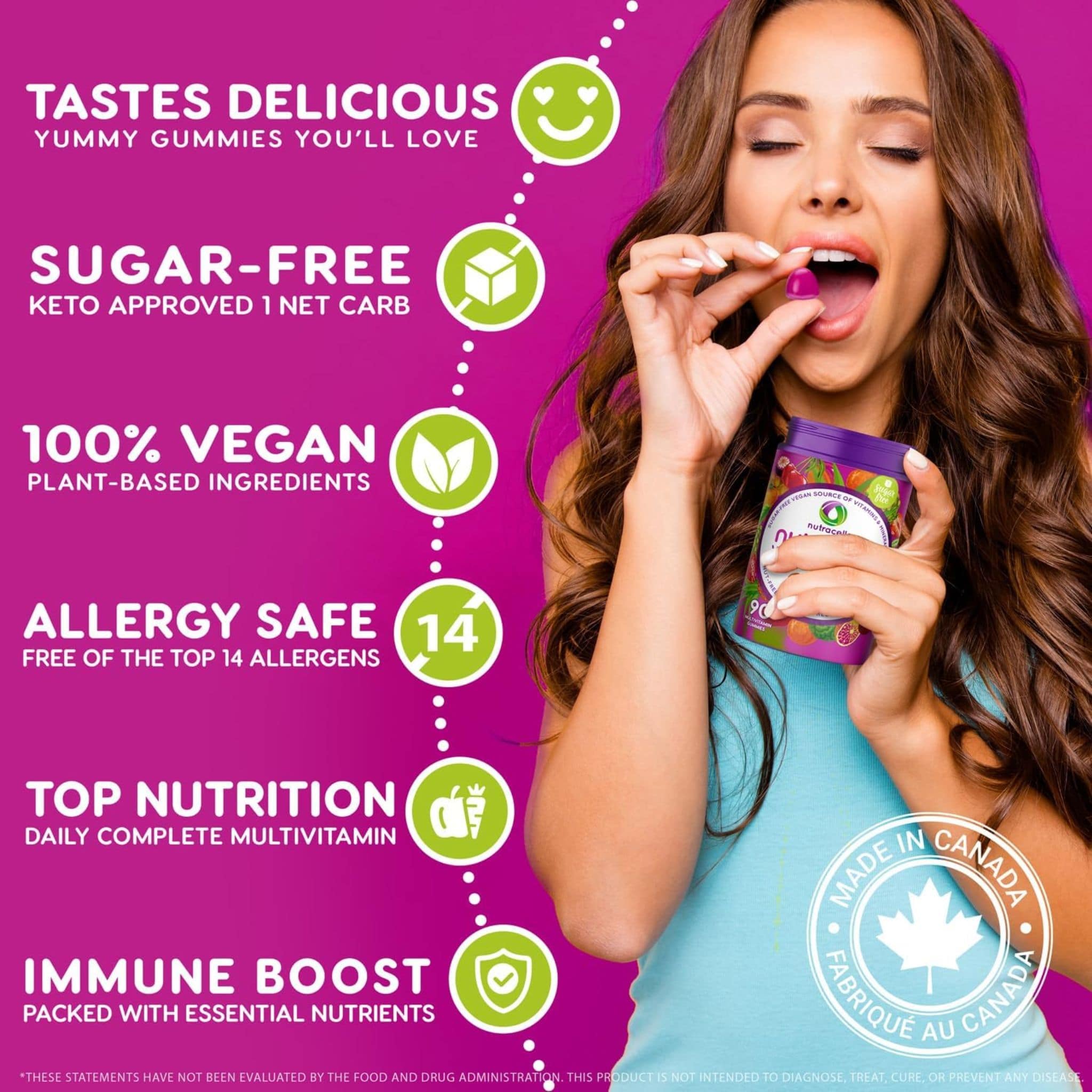 Nutramin Adult Multivitamin Gummies, 90 Vegan Gummies