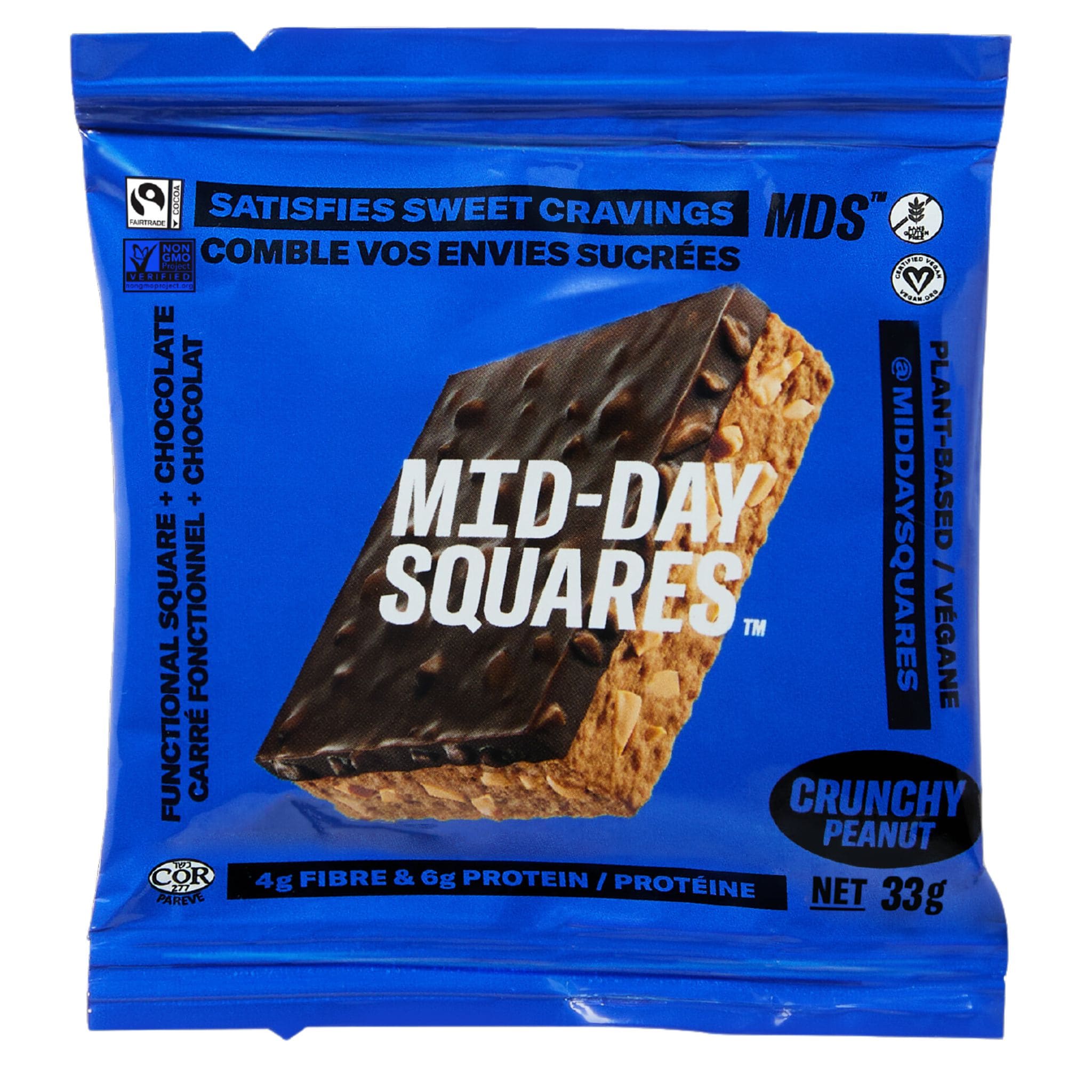 Mid-Day Squares, Real Chocolate Superfood, 33g Per Square
