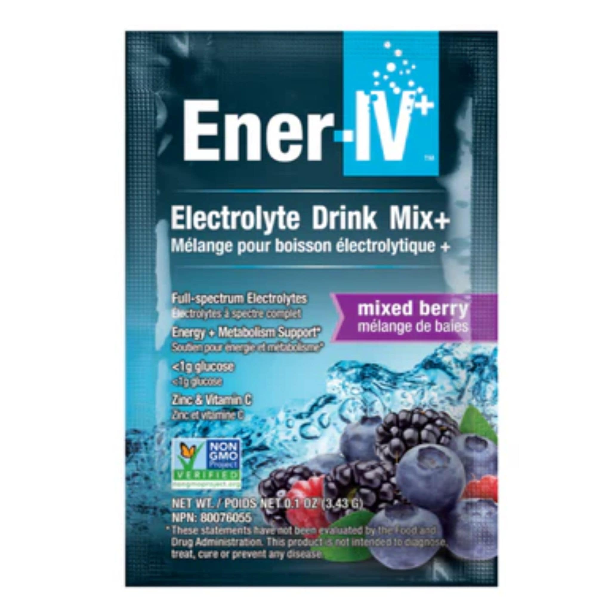 Ener-IV Sport Electrolyte Drink Mix (Formerly Ener-C Sport), Pre and P