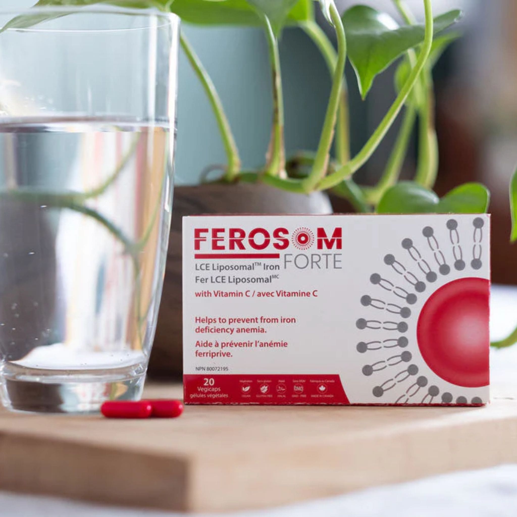 Ferosom Forte Liposomal Iron Supplement, 20 Capsules Canada
