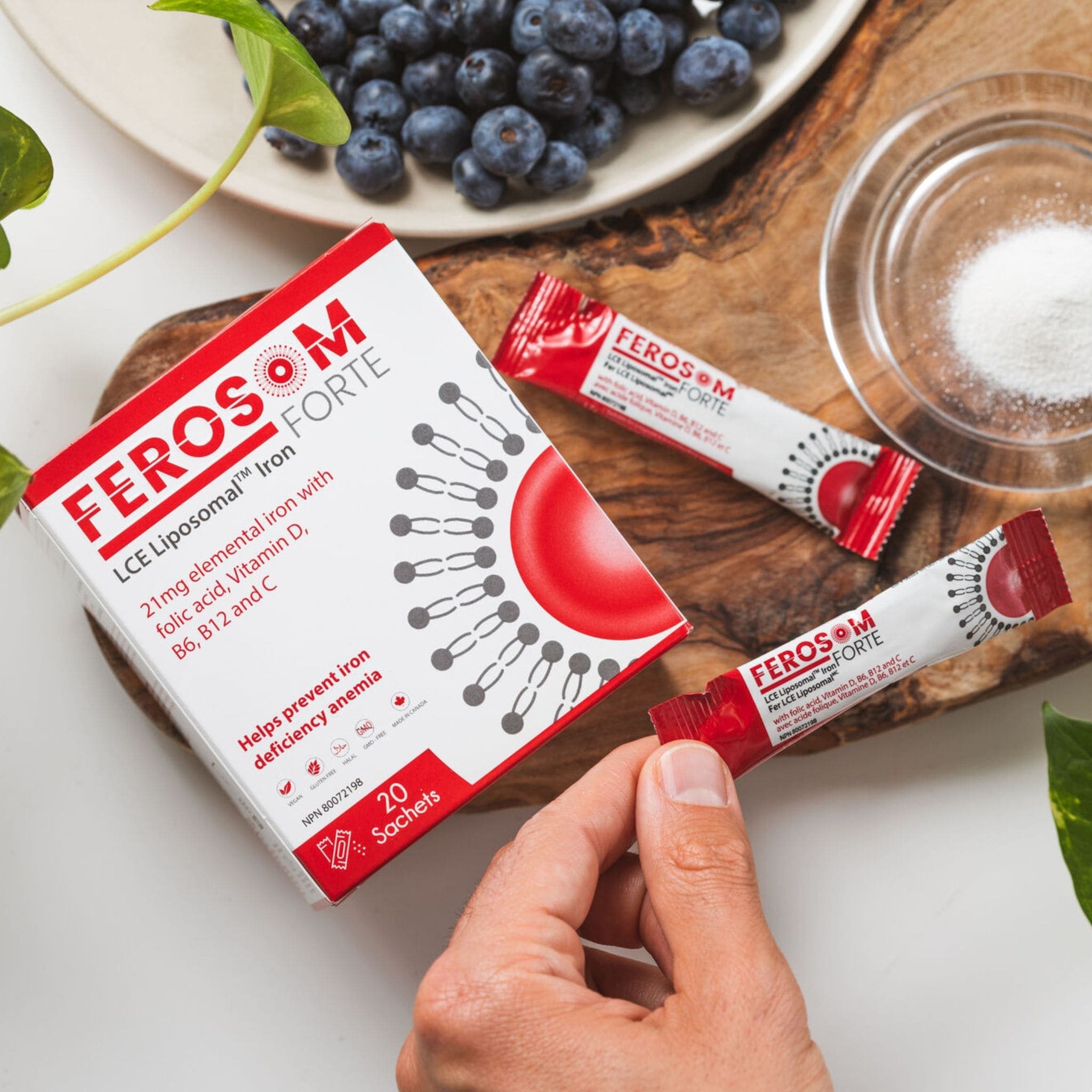 Ferosom Forte Liposomal Iron Powder, 1.7g x 20 Sachets