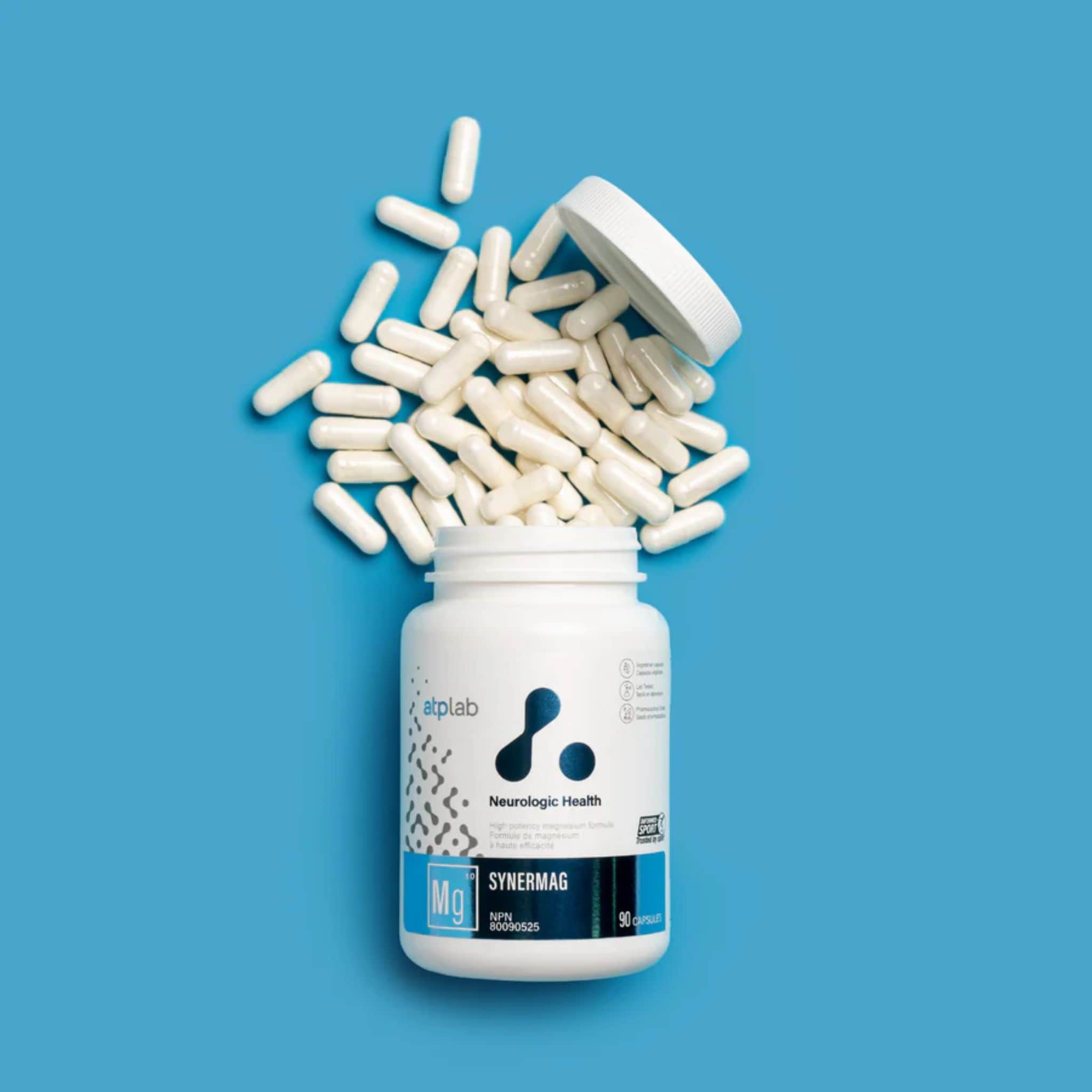 ATP Lab Synermag, High Potency Magnesium, 90 Vegetable Capsules