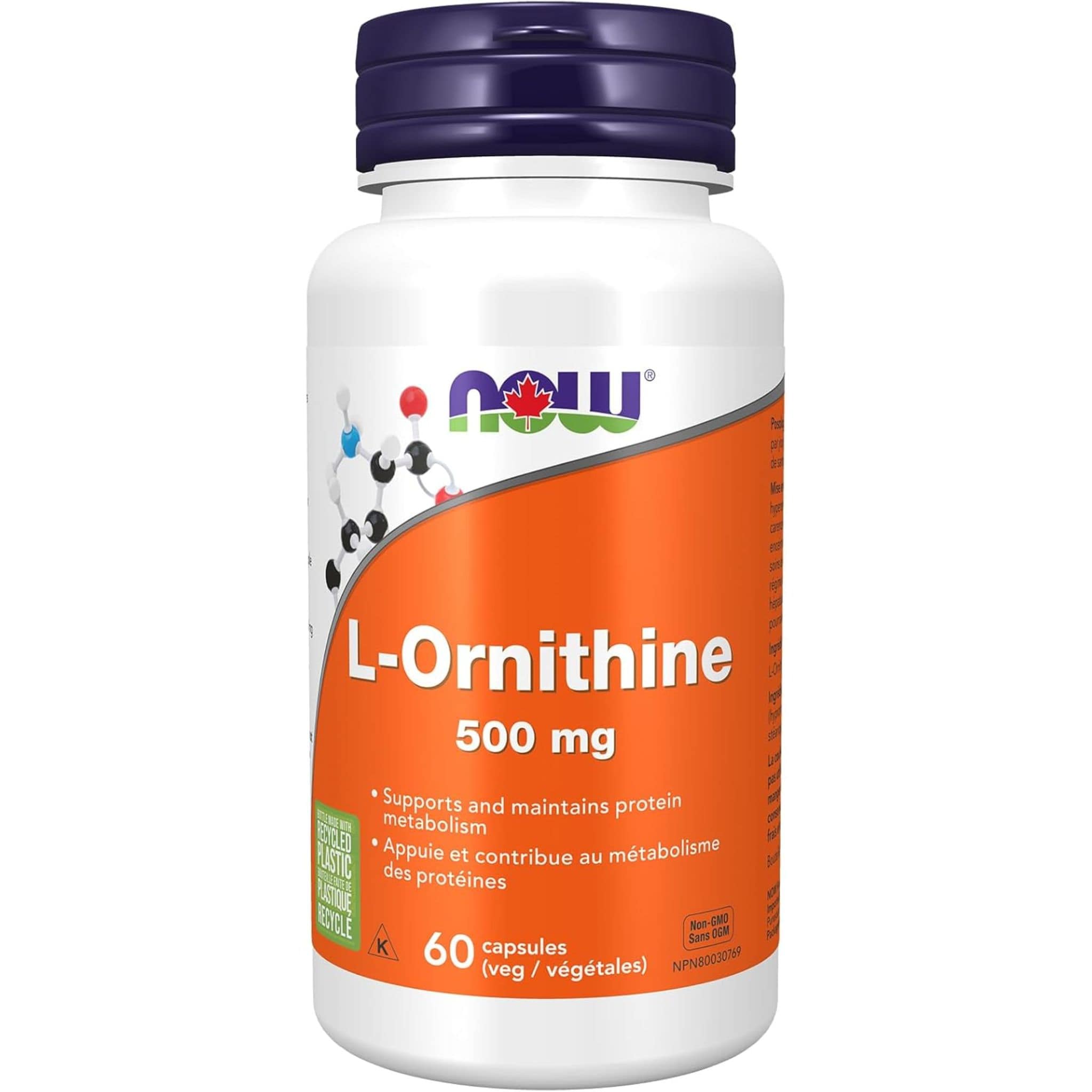 NOW L-Ornithine 500mg Capsules