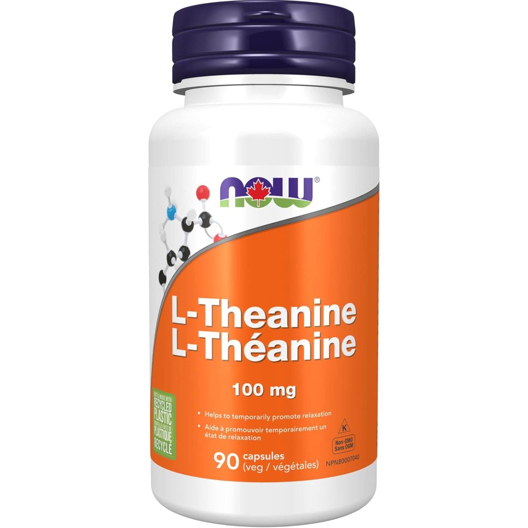 NOW L-Theanine, 100mg, 90 VCapsules