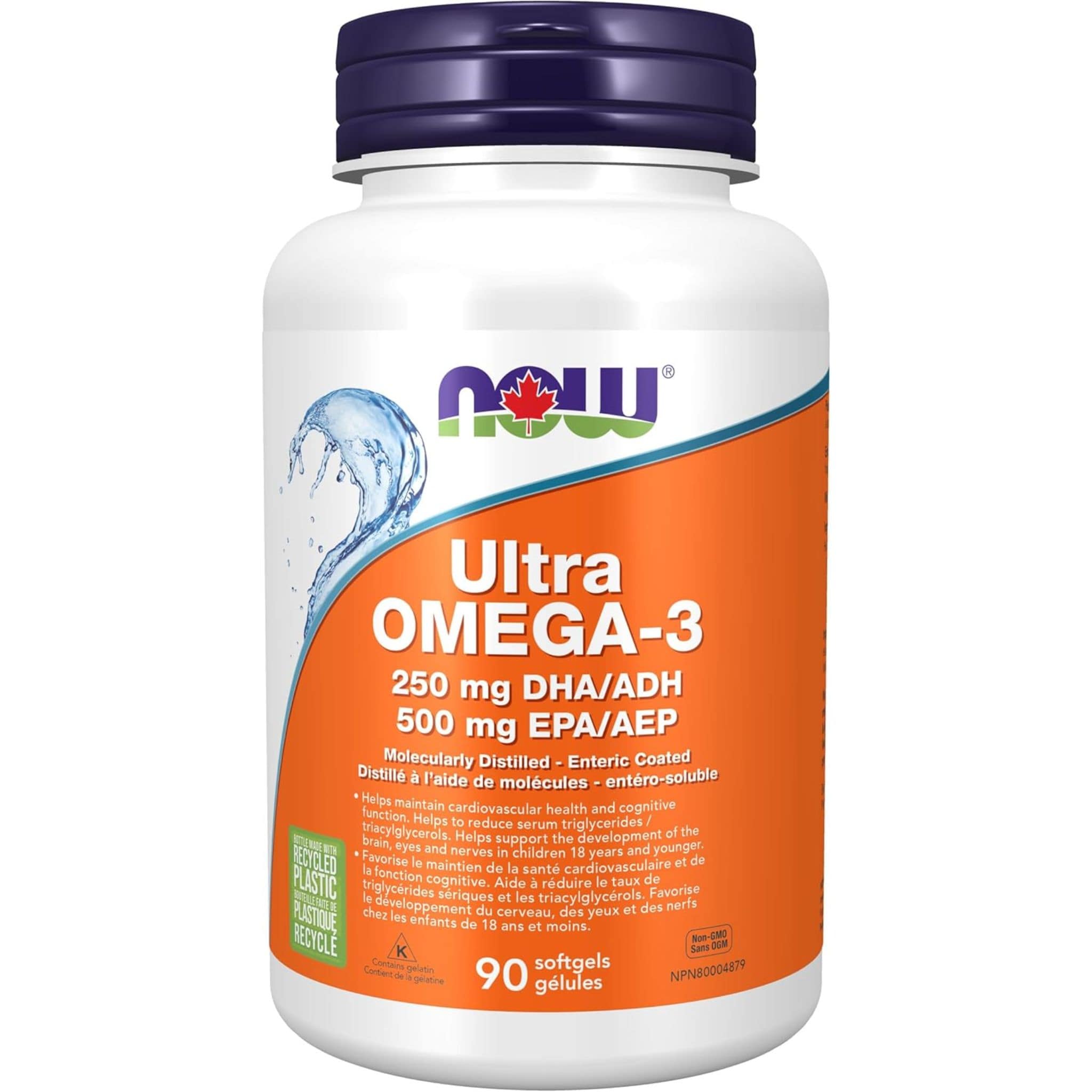 NOW Ultra Omega-3, 1000mg, 500EPA/250DHA