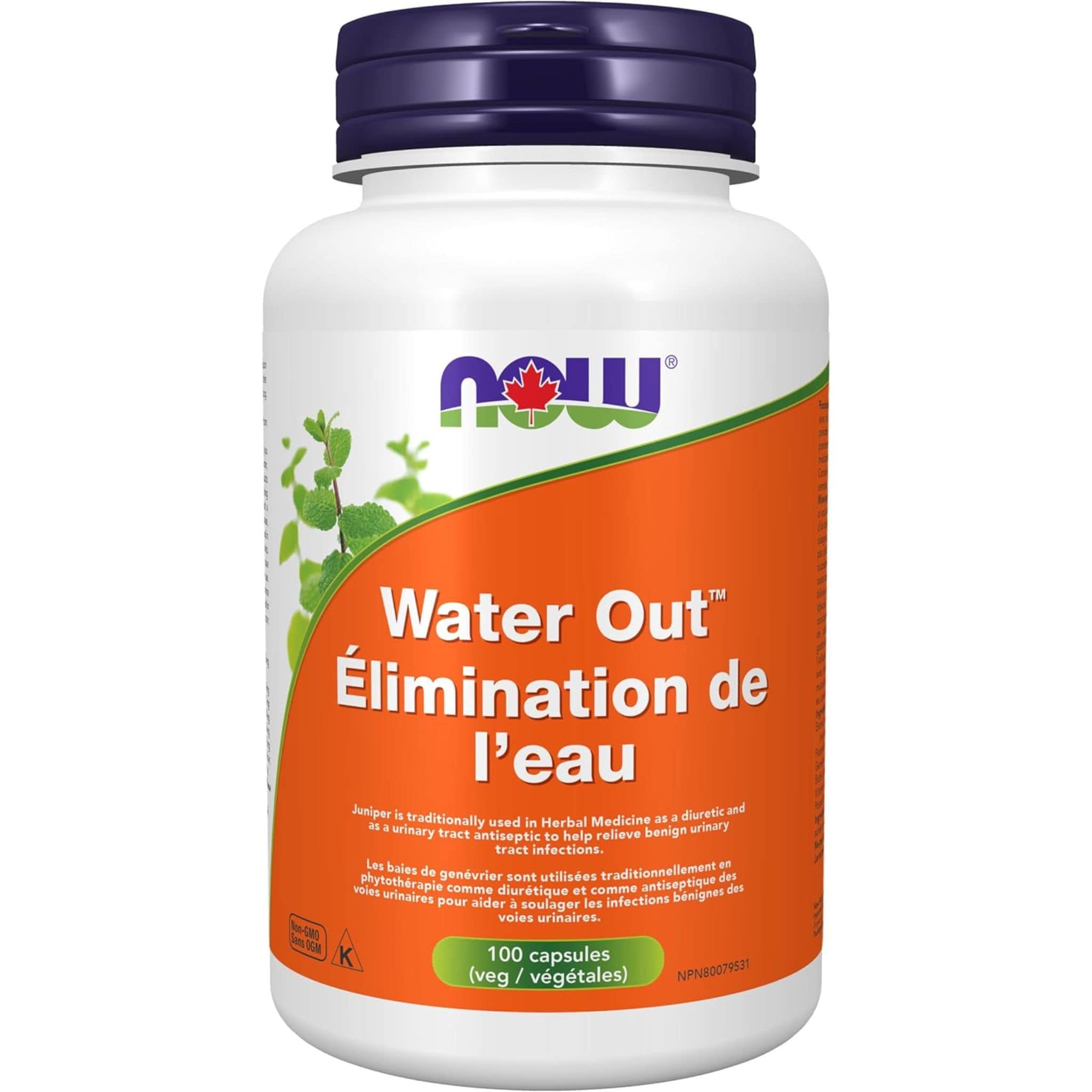 NOW Water Out, Herbal Diuretic, 100 V-Caps