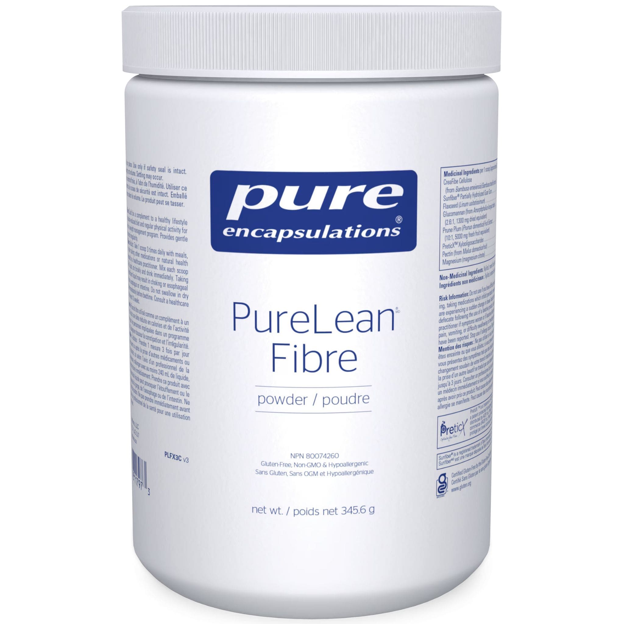 Pure Encapsulations PureLean Fibre Powder with Prebiotics, 345.6g
