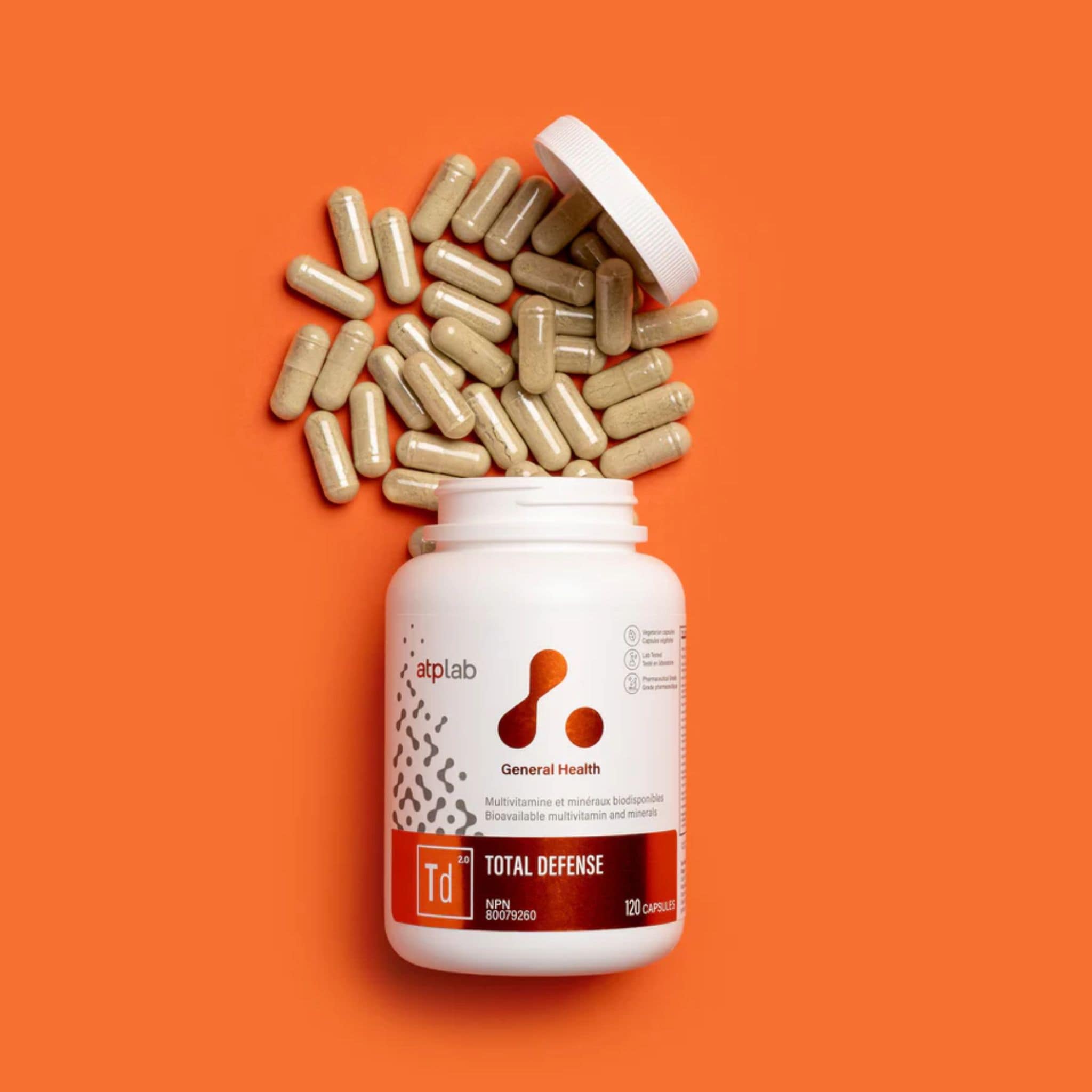 ATP Lab Total Defense, 120 Vegetable Capsules