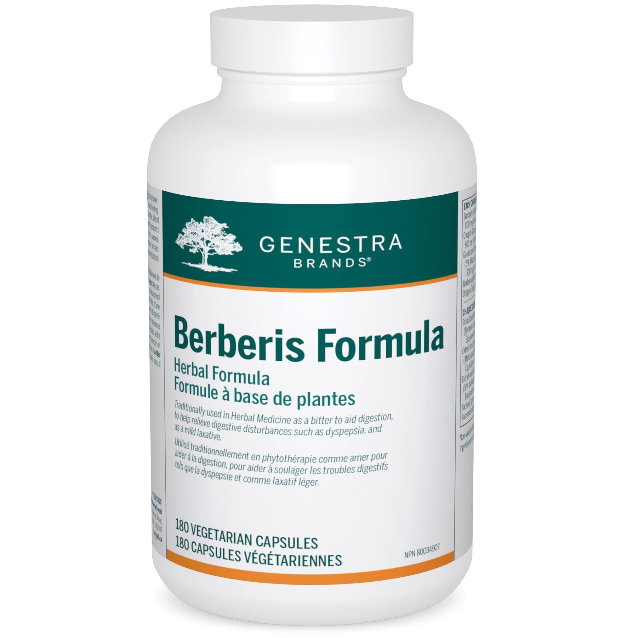 Genestra Berberis Formula, Berberine, 90 Vegetarian Capsules