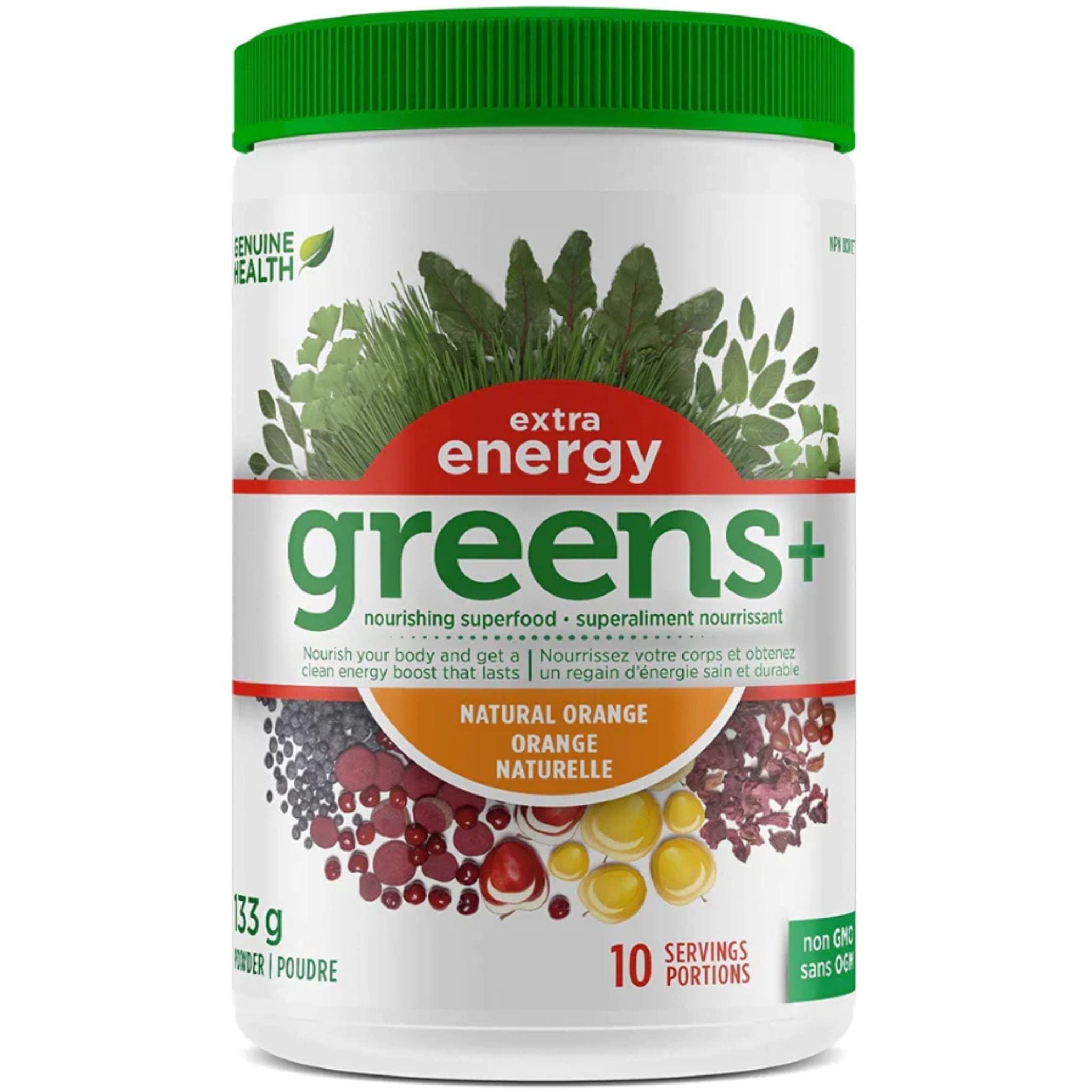 Genuine Health Greens+ Extra Energy Greens Powder
