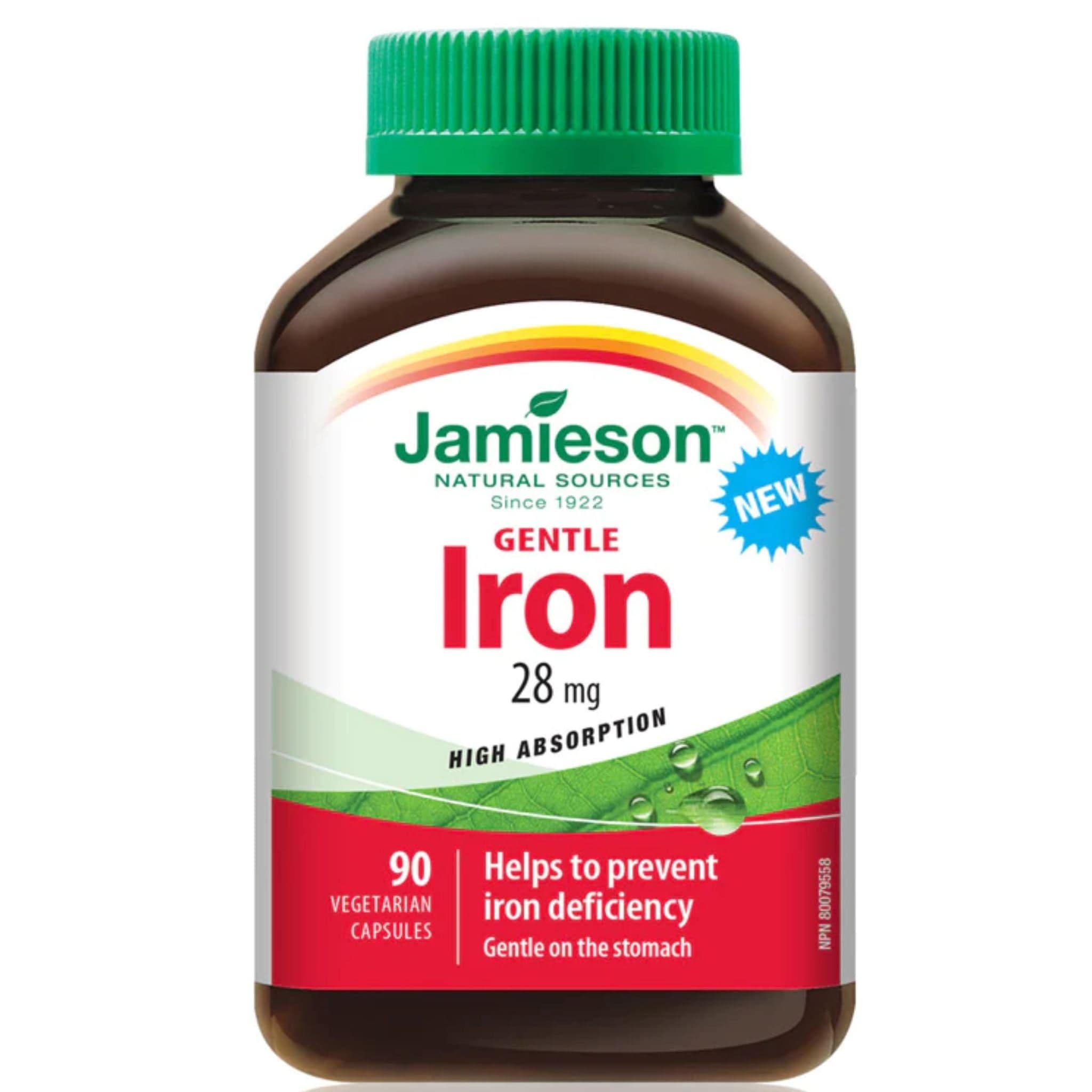 Jamieson Gentle Iron 28mg, 90 Capsules – Vitamart.ca