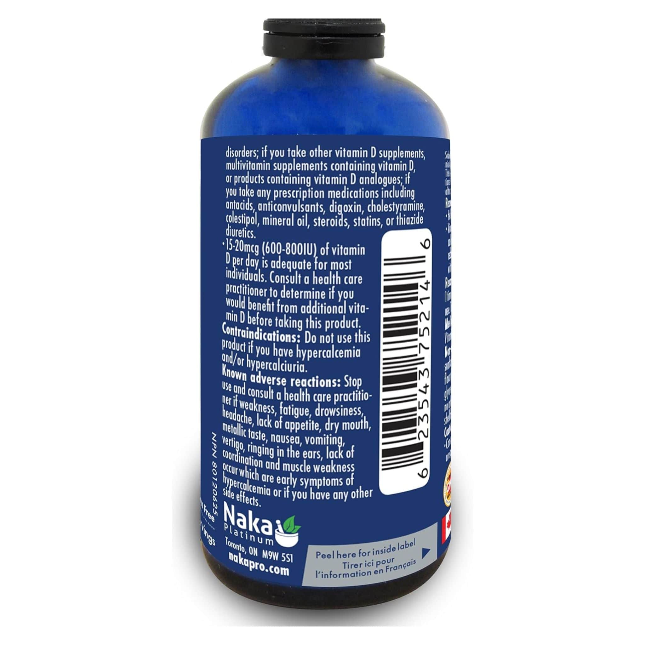 Naka Platinum Liposomal Vitamin D3 2000IU, 100ml