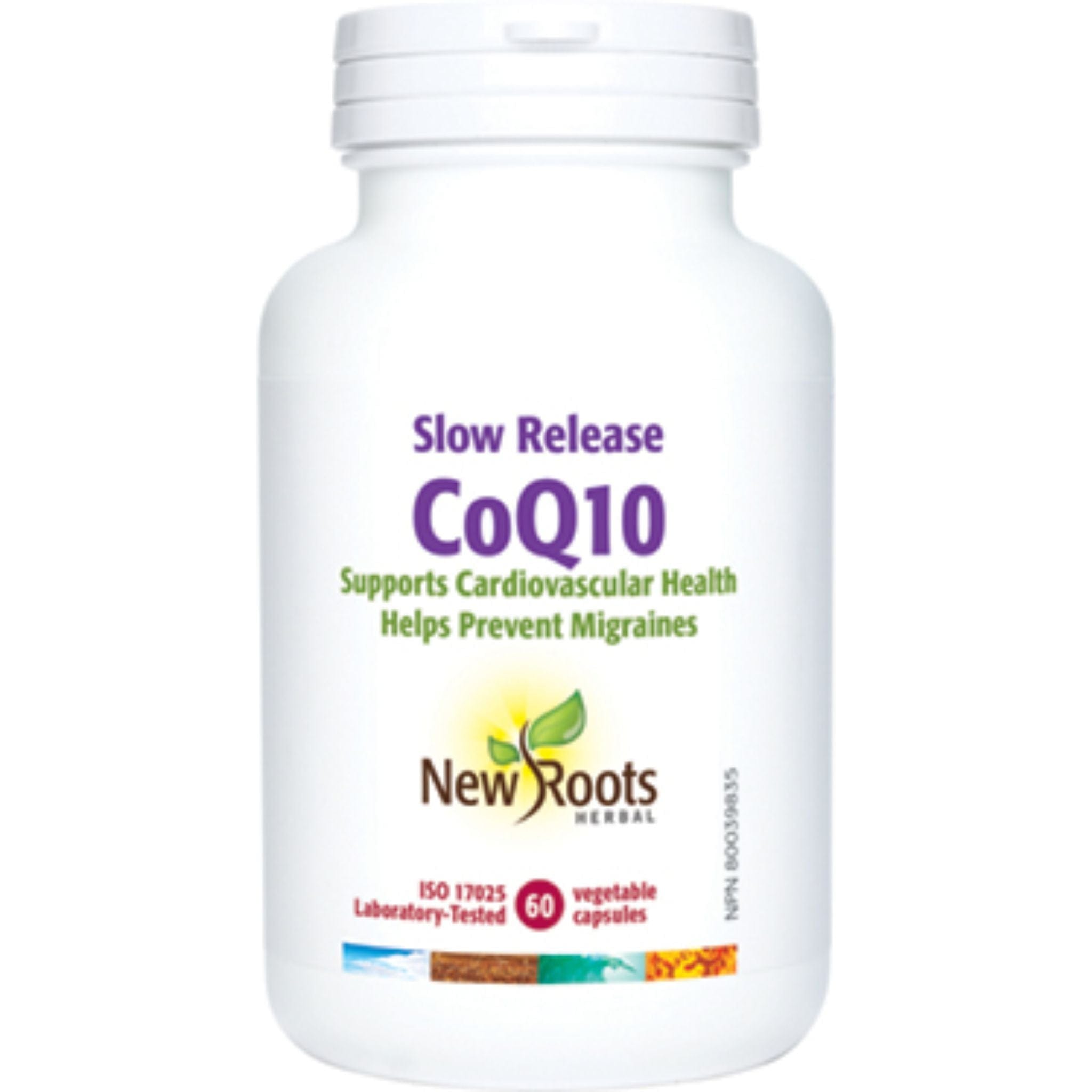 New Roots Slow Release CoQ10 100mg, Helps prevent migraines, 60 Capsul ...