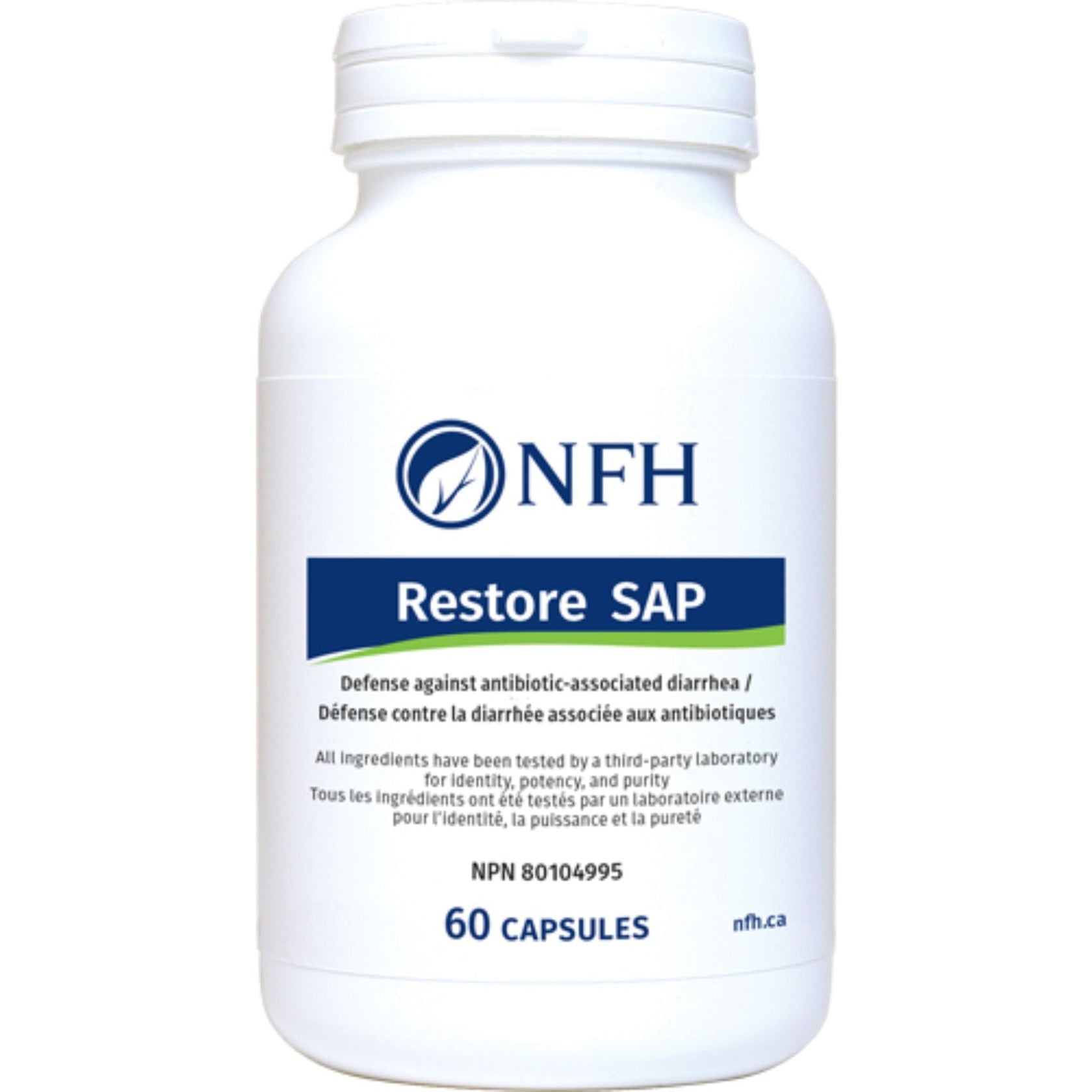 NFH Restore SAP 10.5 Billion CFU Probiotic, 60 Capsules