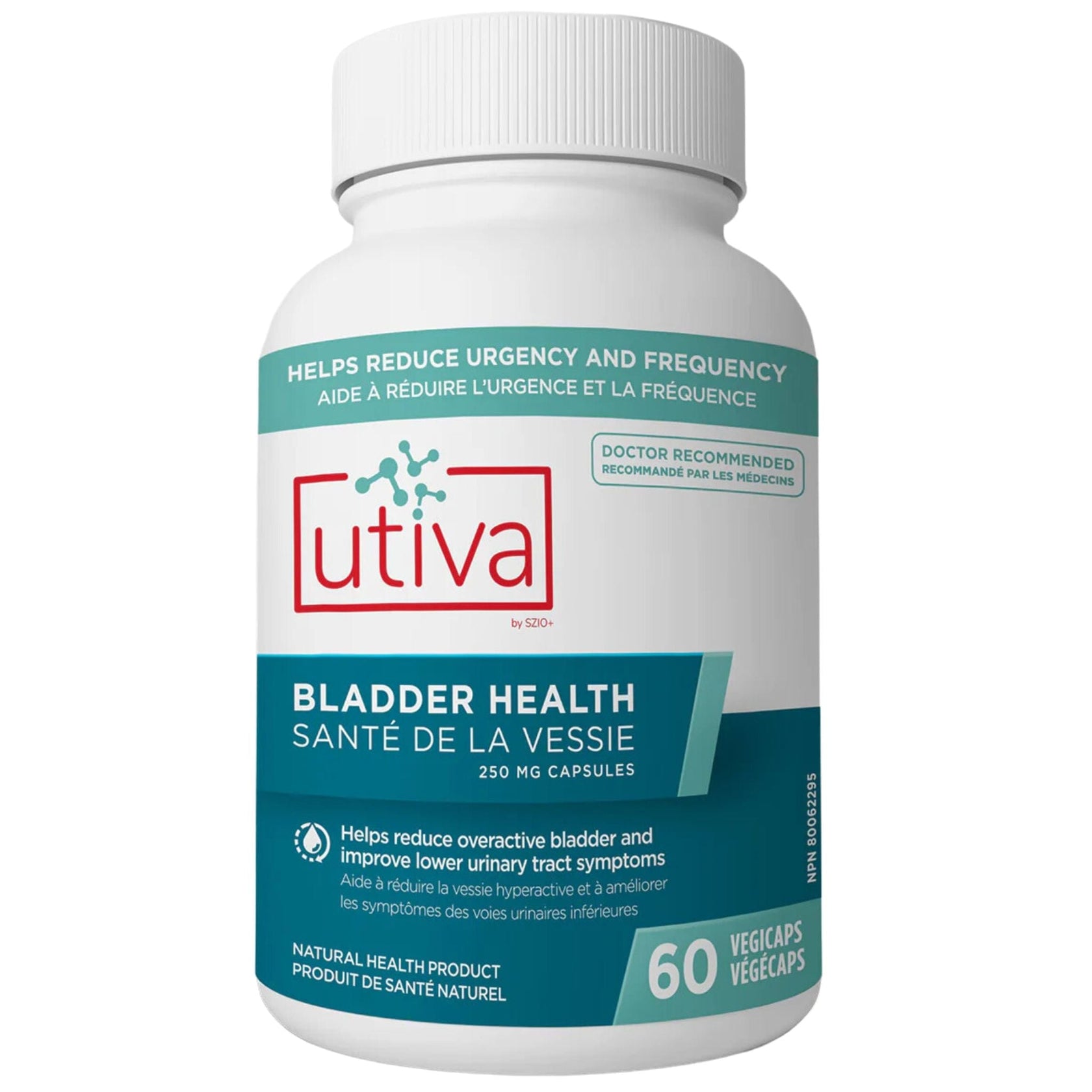 Utiva Bladder Health, Clinically Proven, 60 Vegetable Capsules