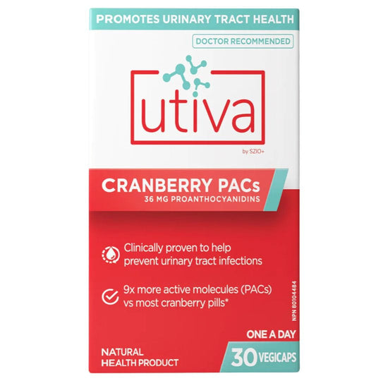 Utiva Cranberry PACs Urinary Tract Infection Control Supplement, One a