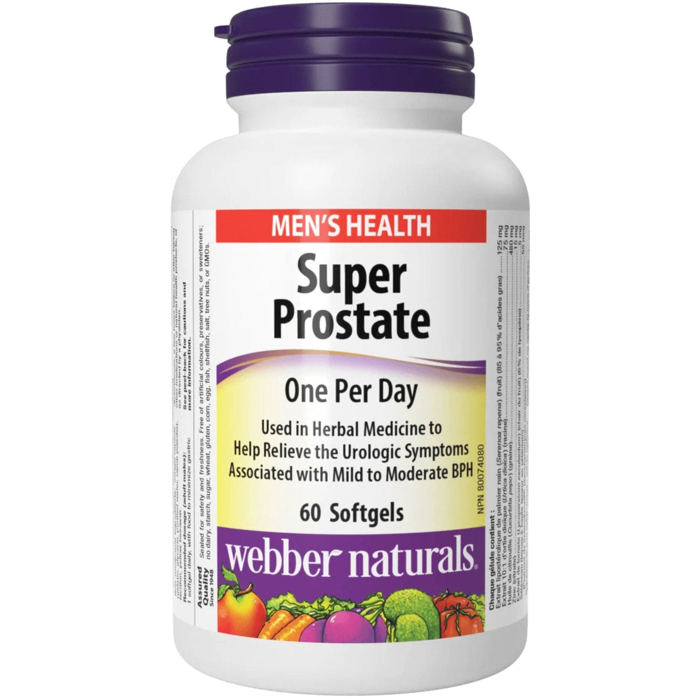 Shop Webber Naturals Super Prostate, 60 Softgels Canada