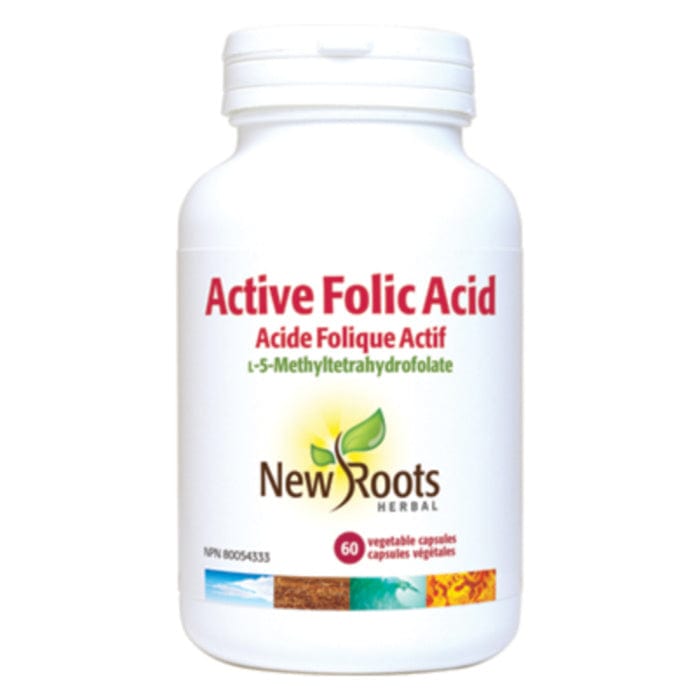 New Roots Active Folate 1000mcg with B6 and B12, 60 Tablets – Vitamart.ca