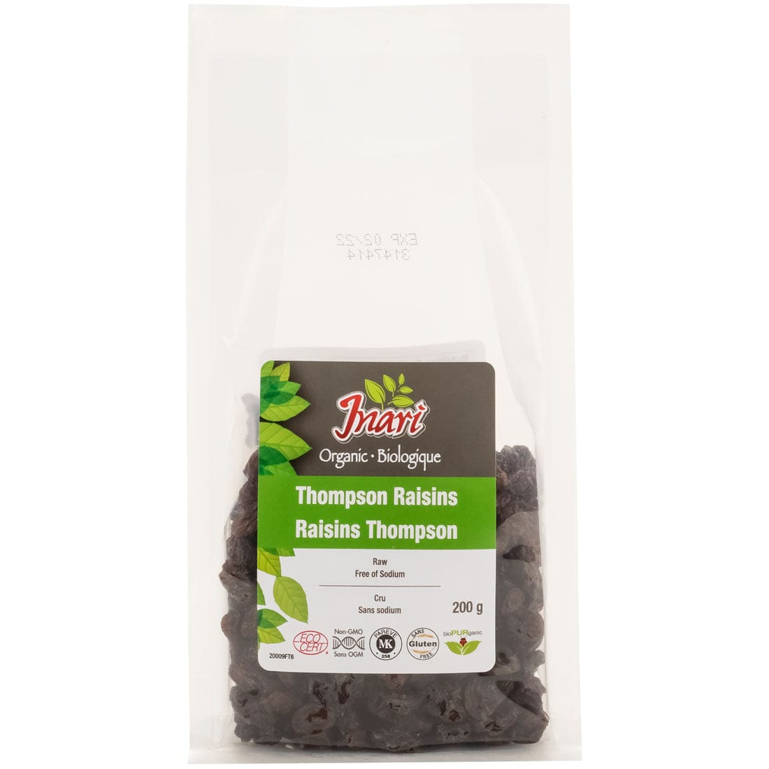 Inari Organic Thompson Raisins, 200g