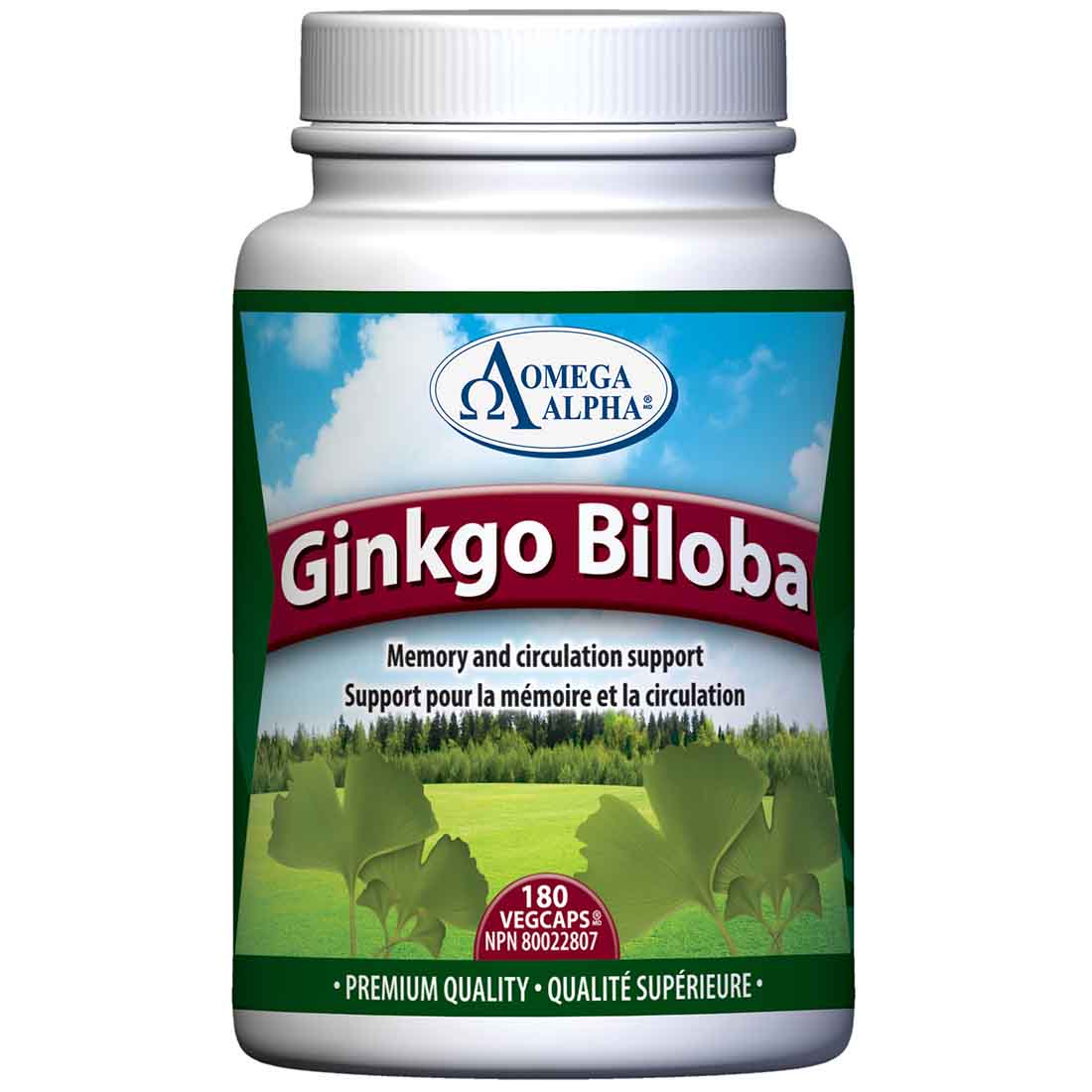 Omega Alpha Ginkgo Biloba (Standardized Extract) – Vitamart.ca