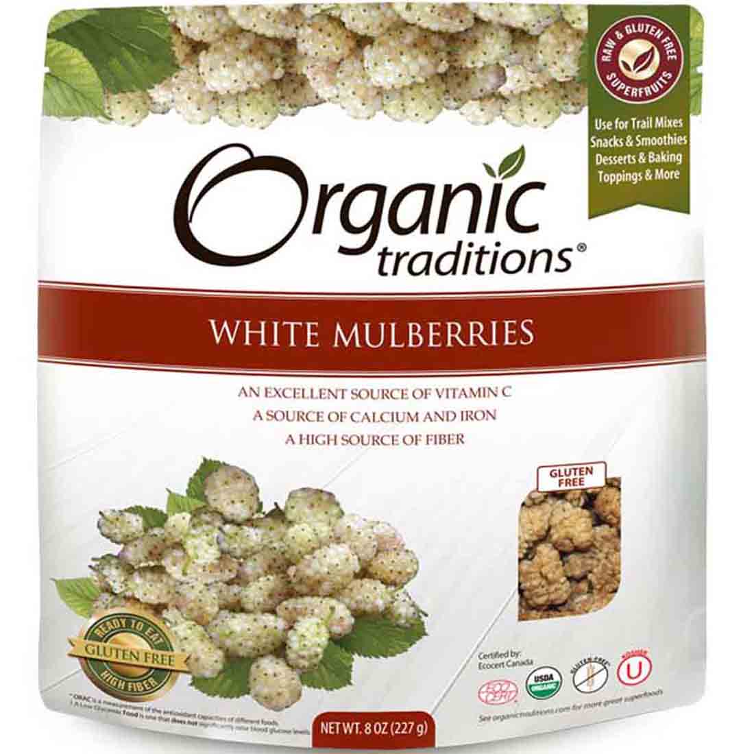 Organic Traditions White Mulberries – Vitamart.ca