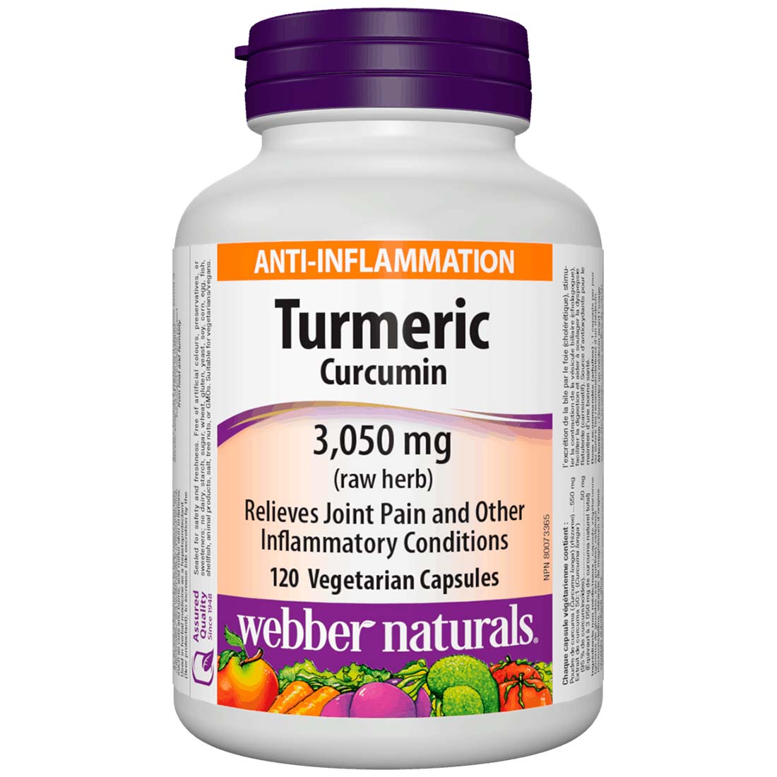 Webber Naturals Turmeric Curcumin, 3,050mg – Vitamart.ca