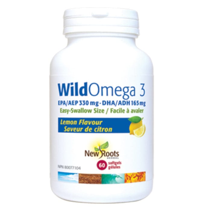 New Roots Wild Omega 3 EPA 660mg DHA 330mg Softgels – Vitamart.ca
