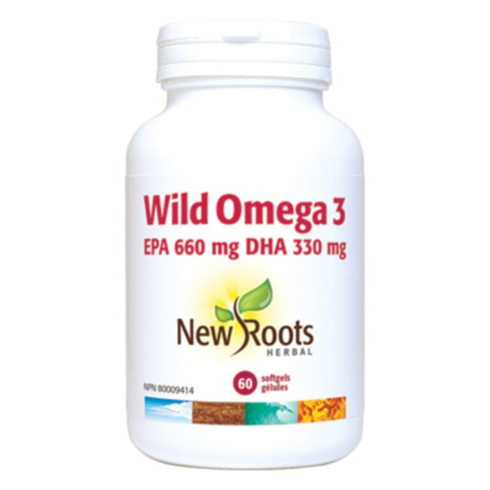 New Roots Wild Omega 3 EPA 660mg DHA 330mg Softgels