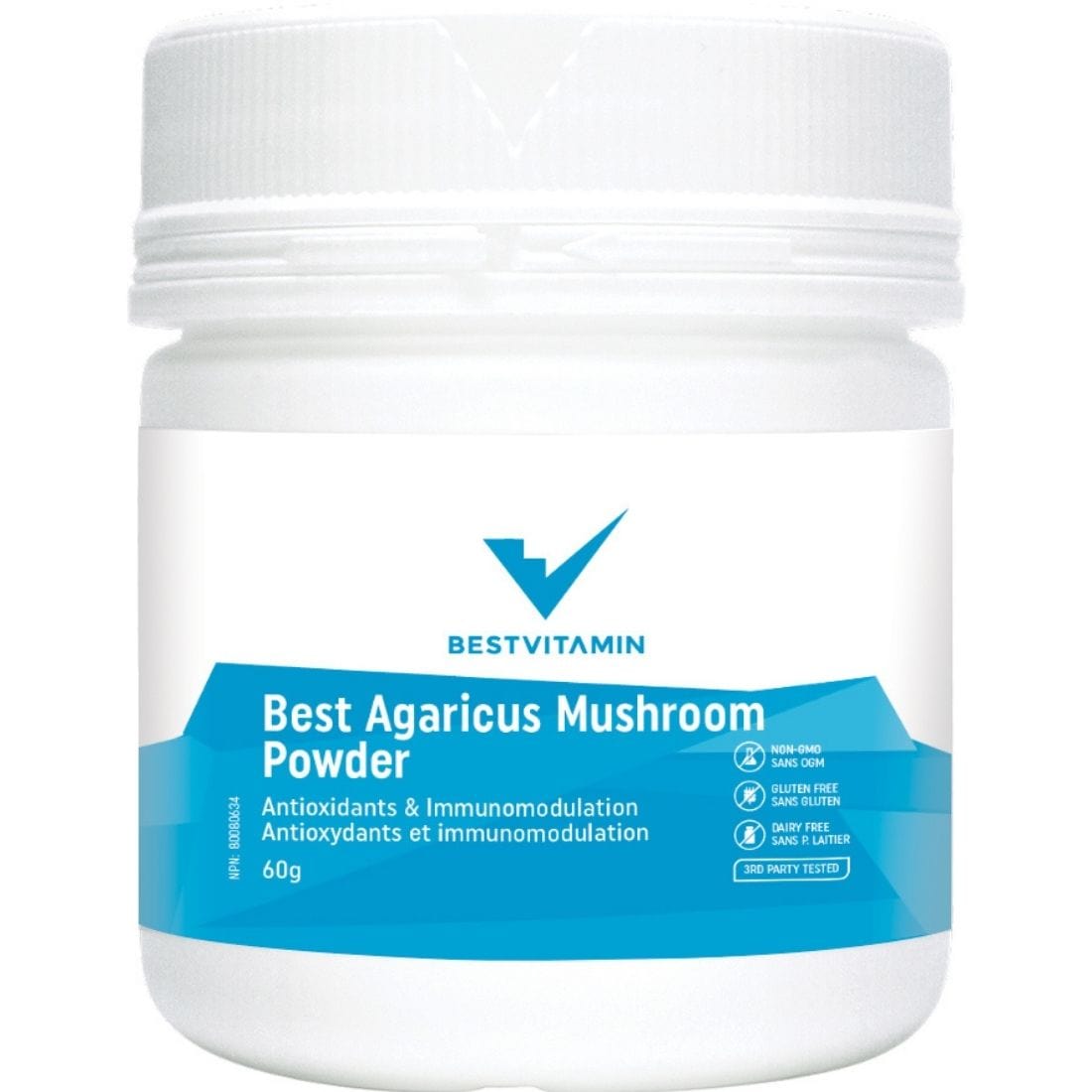 Bestvitamin Best Agaricus Mushroom Powder 2000mg, 60g