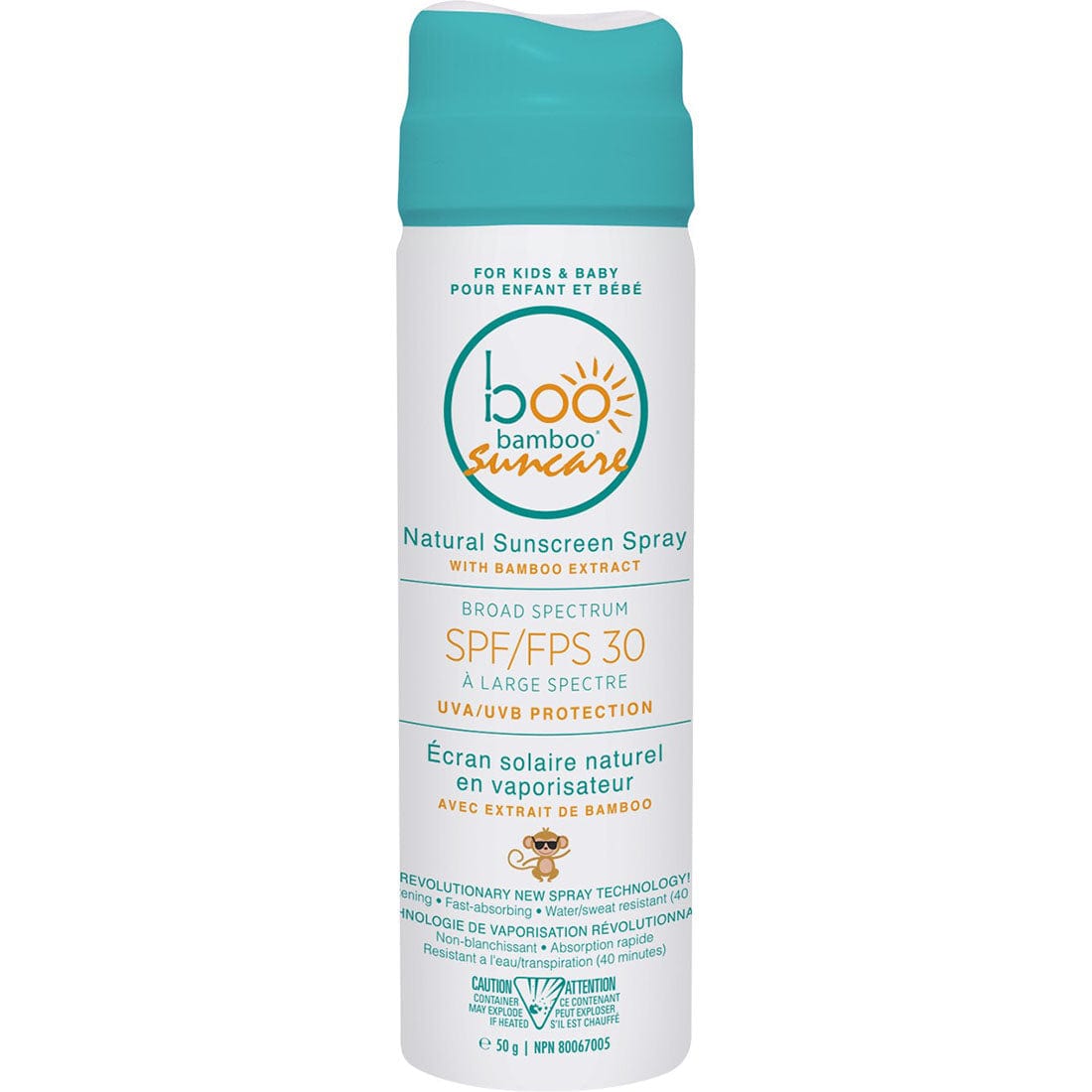 Boo Bamboo SPF30 Baby Sunscreen Mini Spray, 50ml – Vitamart.ca