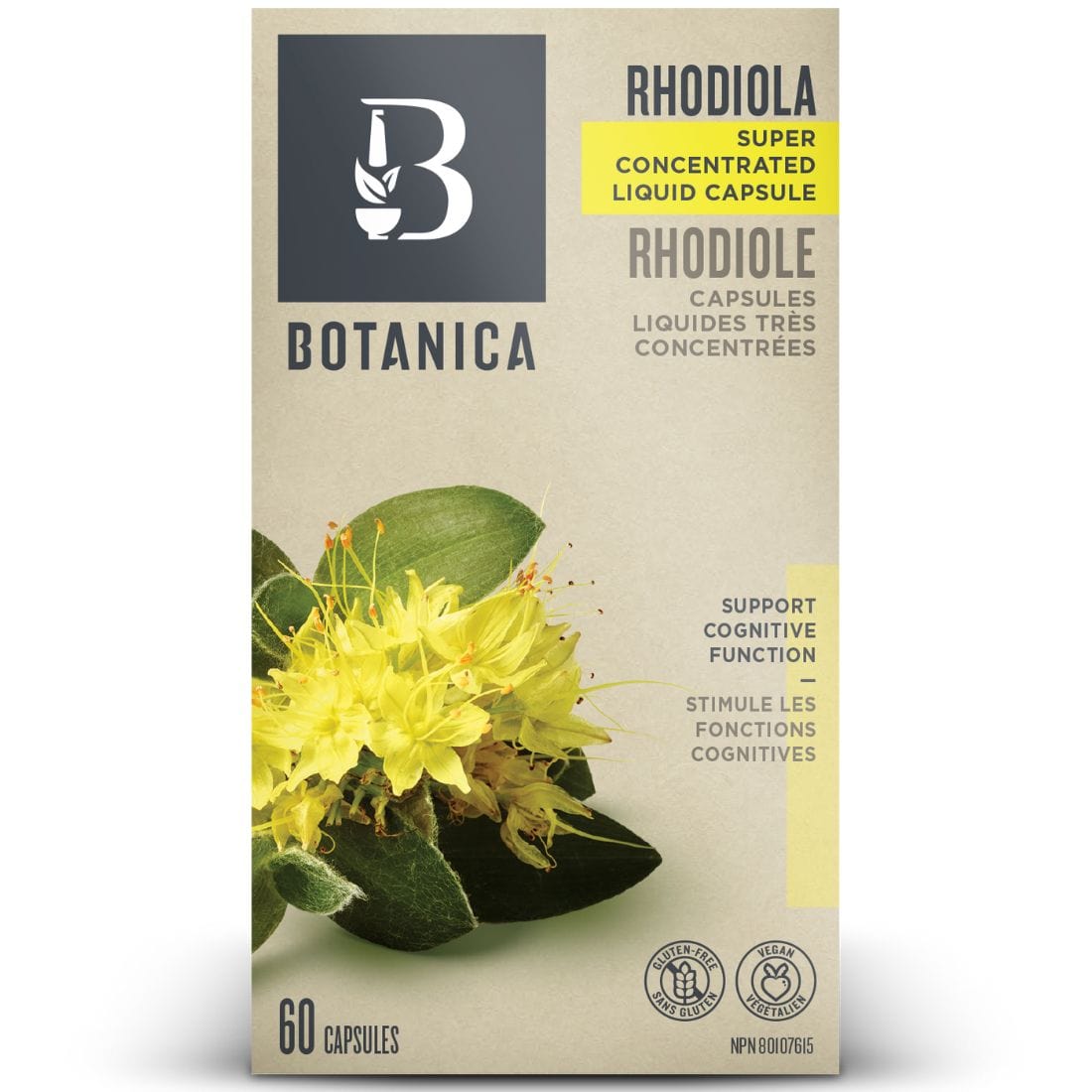 Botanica Rhodiola 240mg, Super Concentrated Liquid Capsules