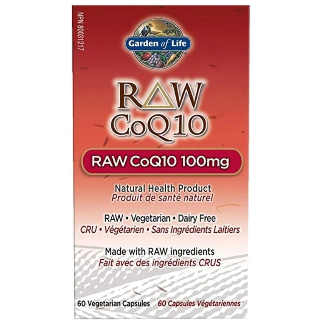 Garden of Life Vitamin Code Raw CoQ10 100mg, 60 Vegetarian Capsules ...