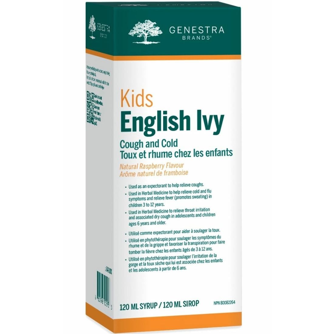 Genestra Kids English Ivy Throat and Cough Syrup, Raspberry Flavour, 1 ...